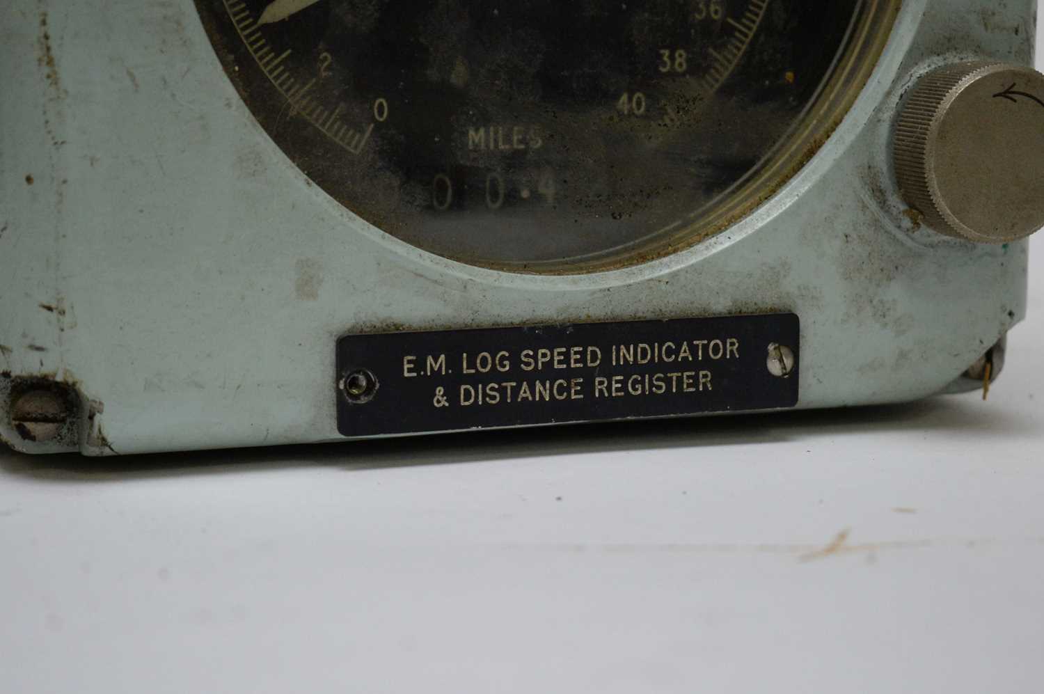 Lot 758 - A ship's EM log speed indicator and distance