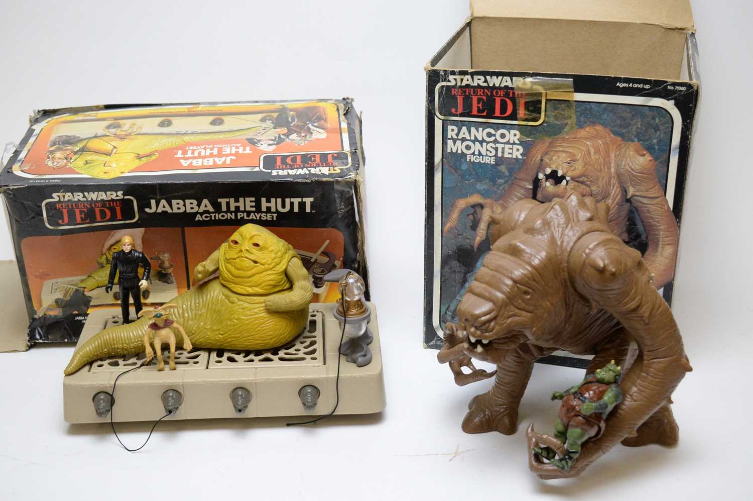 Lot 973 - Star Wars Jabba the Hutt playset and Rancor