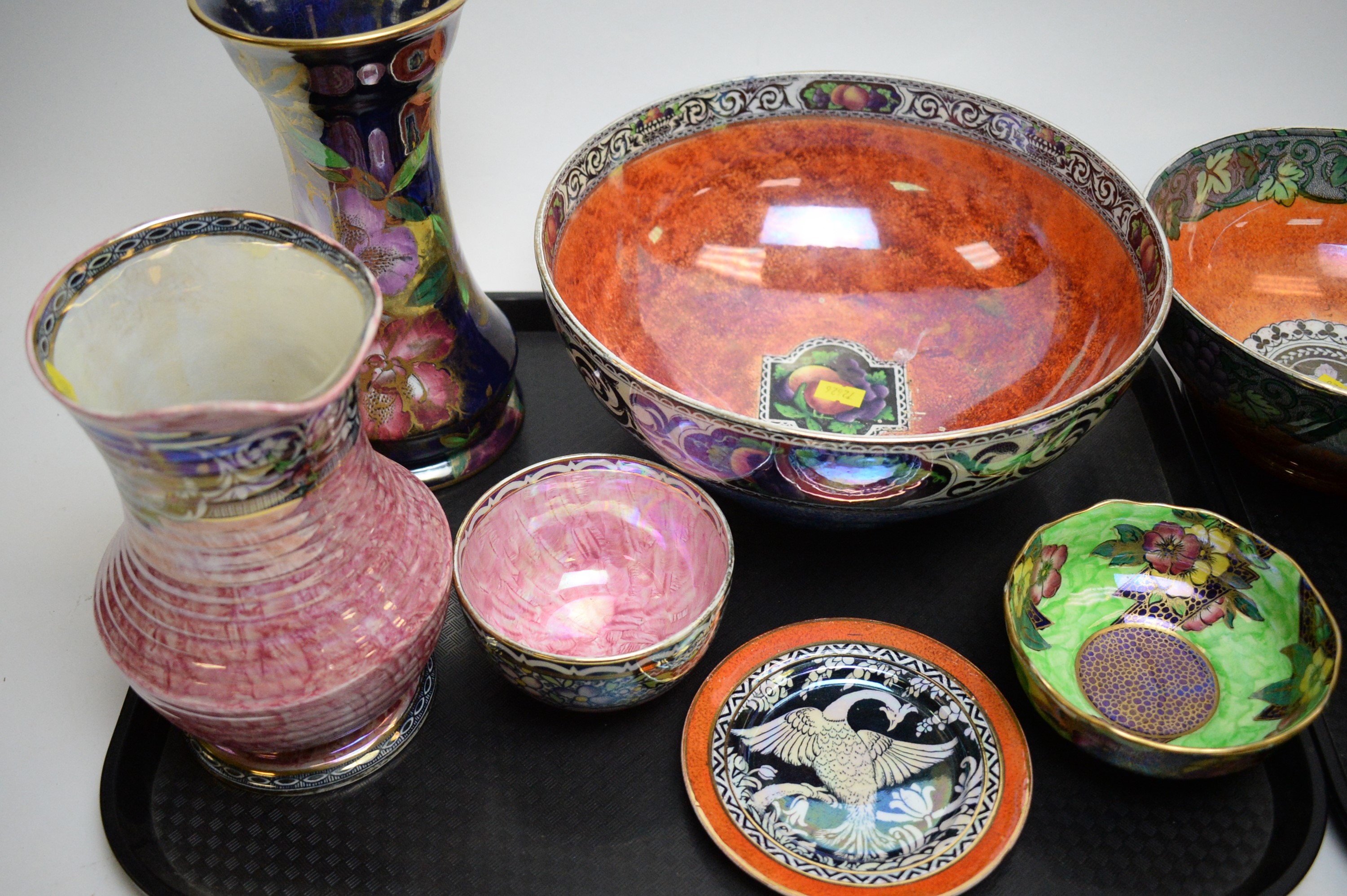 Lot 345 - Two trays of Maling ware.