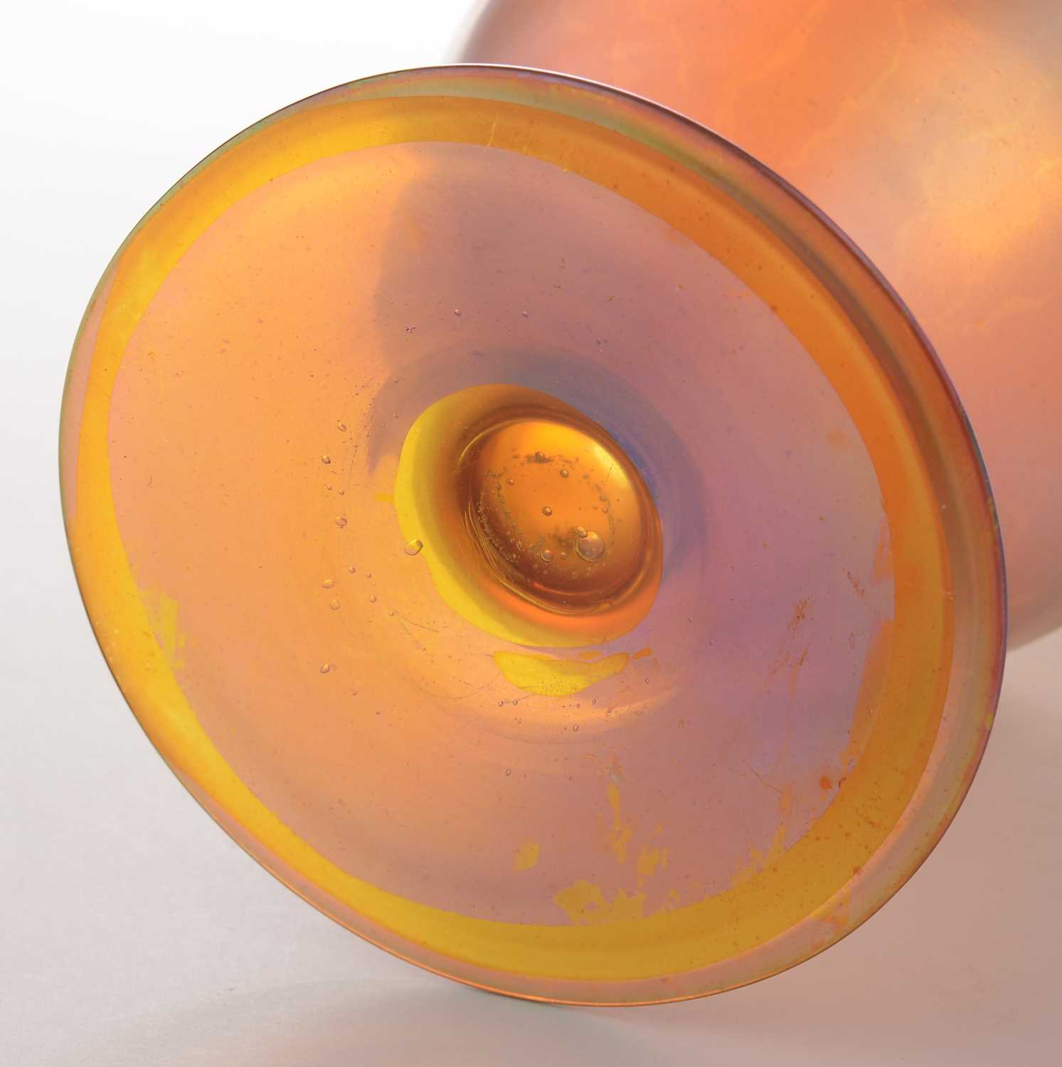 Lot 405 - Two WMF Myra glass vases