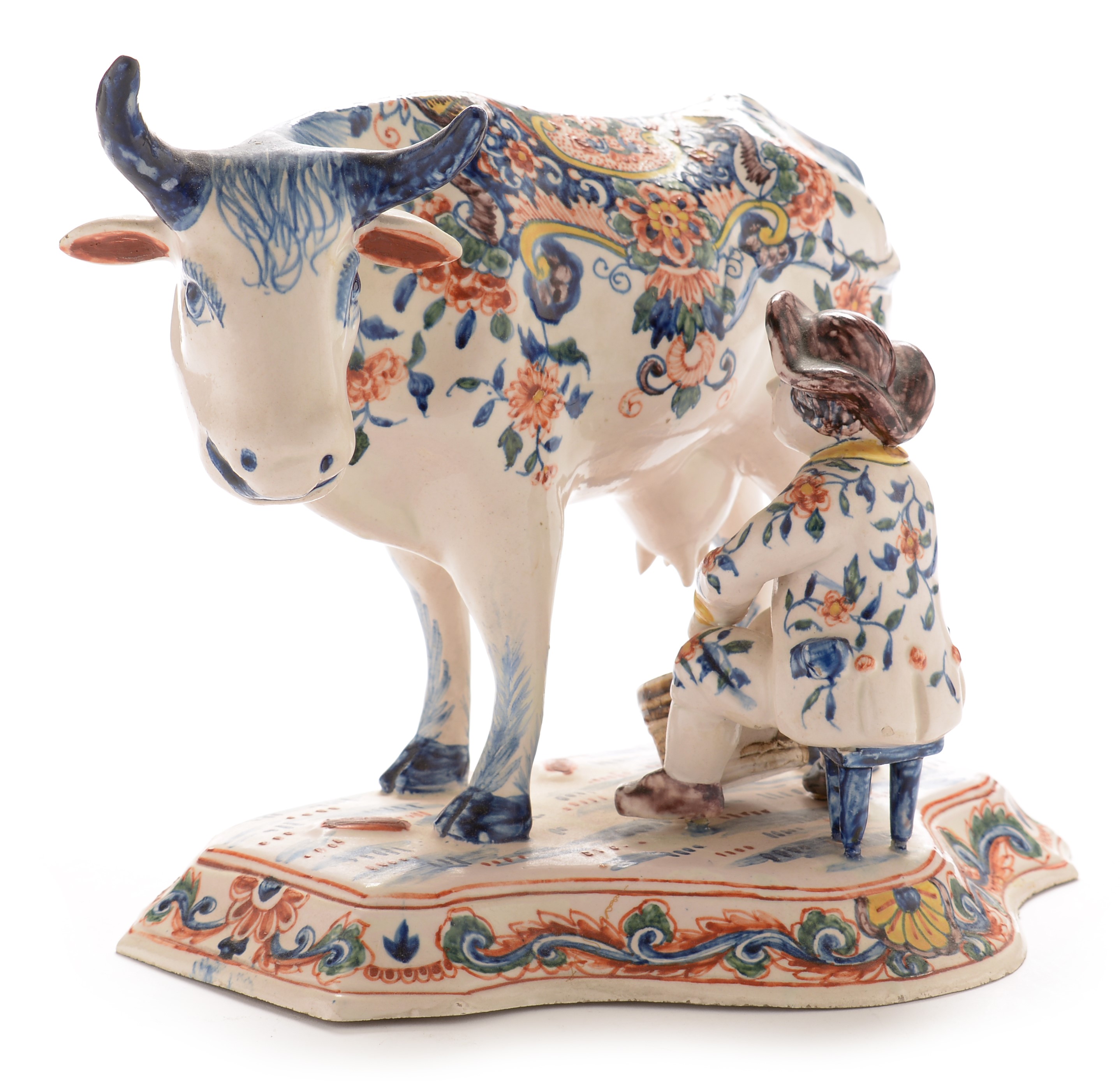 Lot 549 - 19th Century Dutch Delft cow group