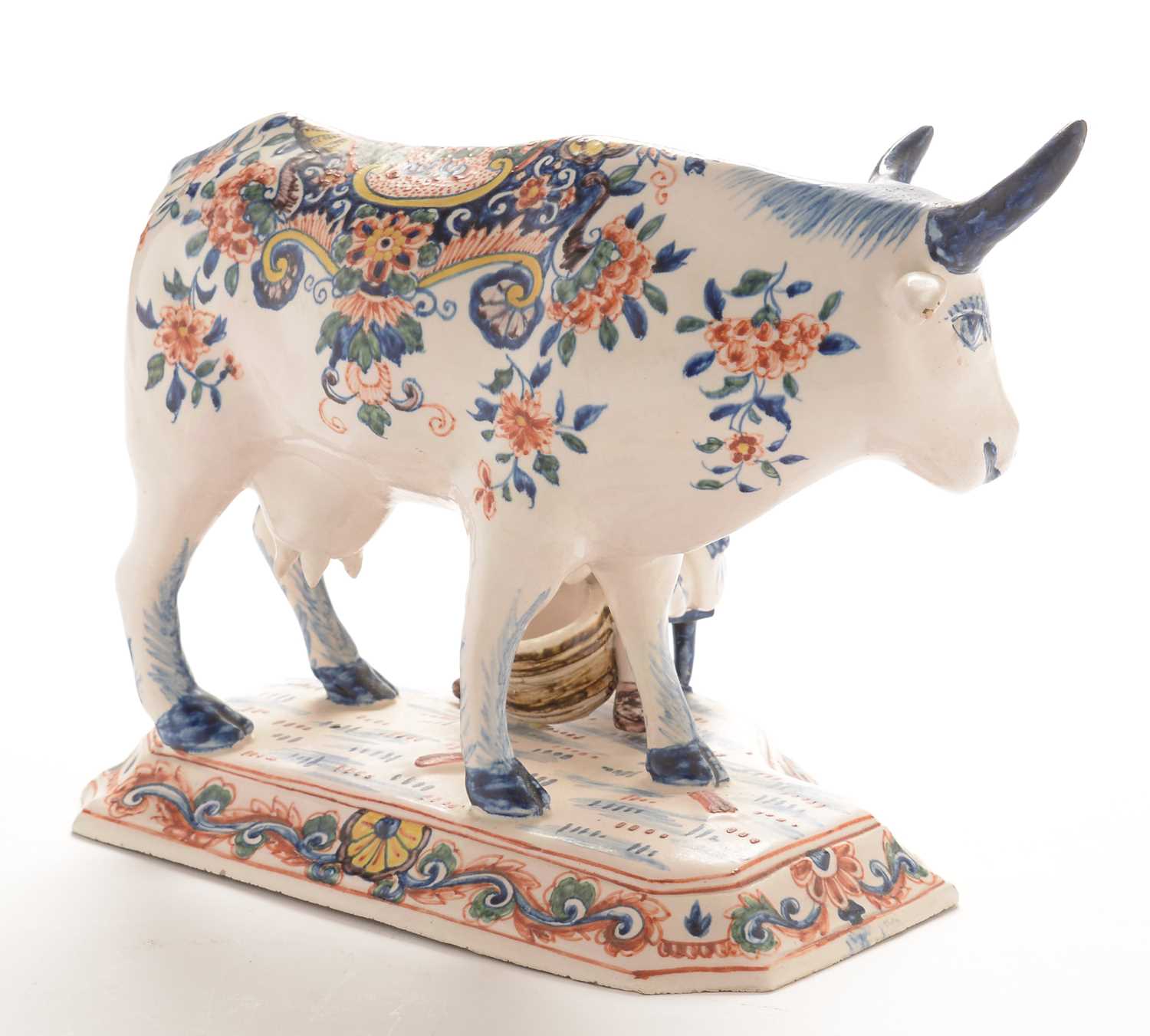 Lot 549 - 19th Century Dutch Delft cow group
