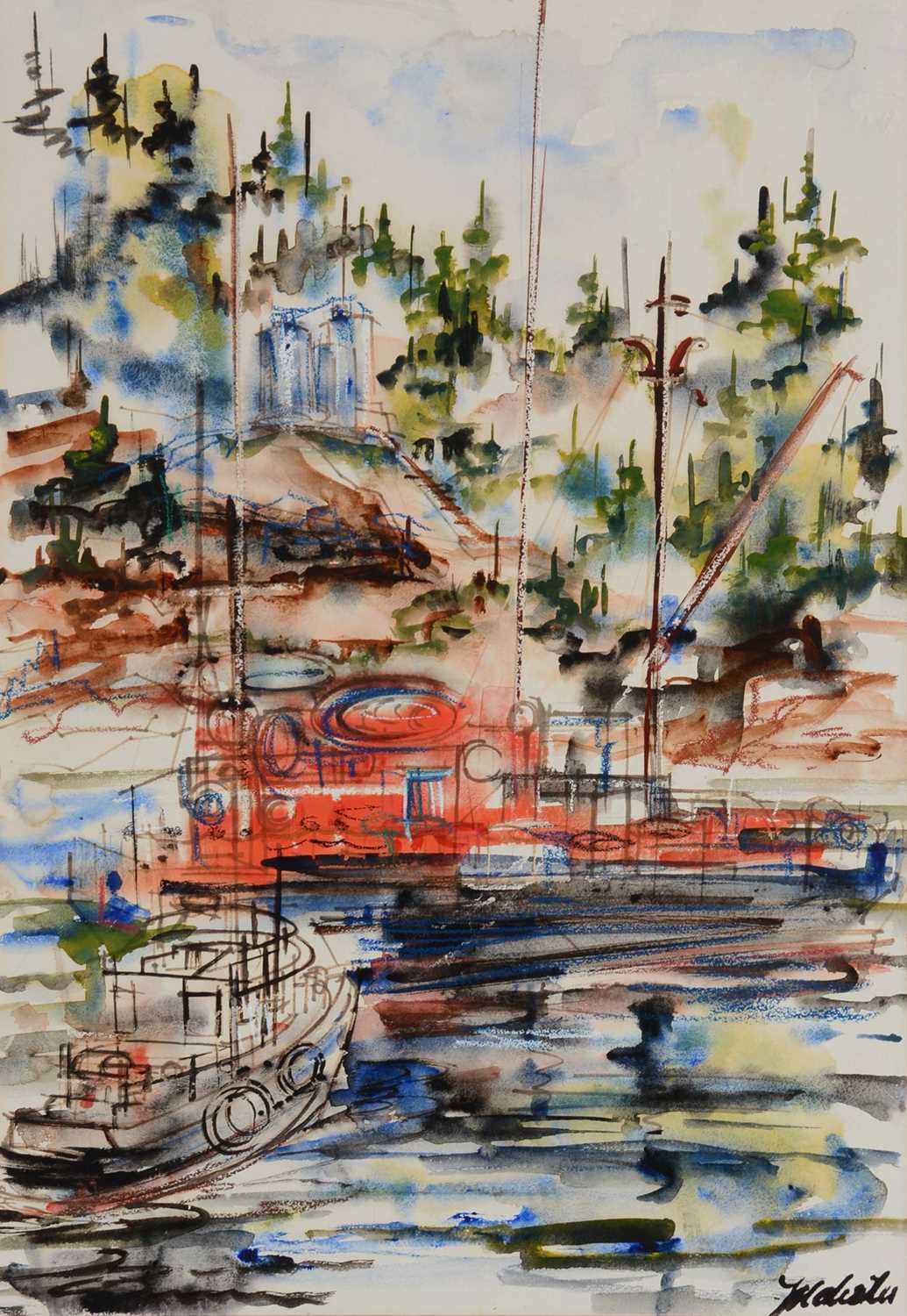 Lot 696 - Mary Wal** - watercolour