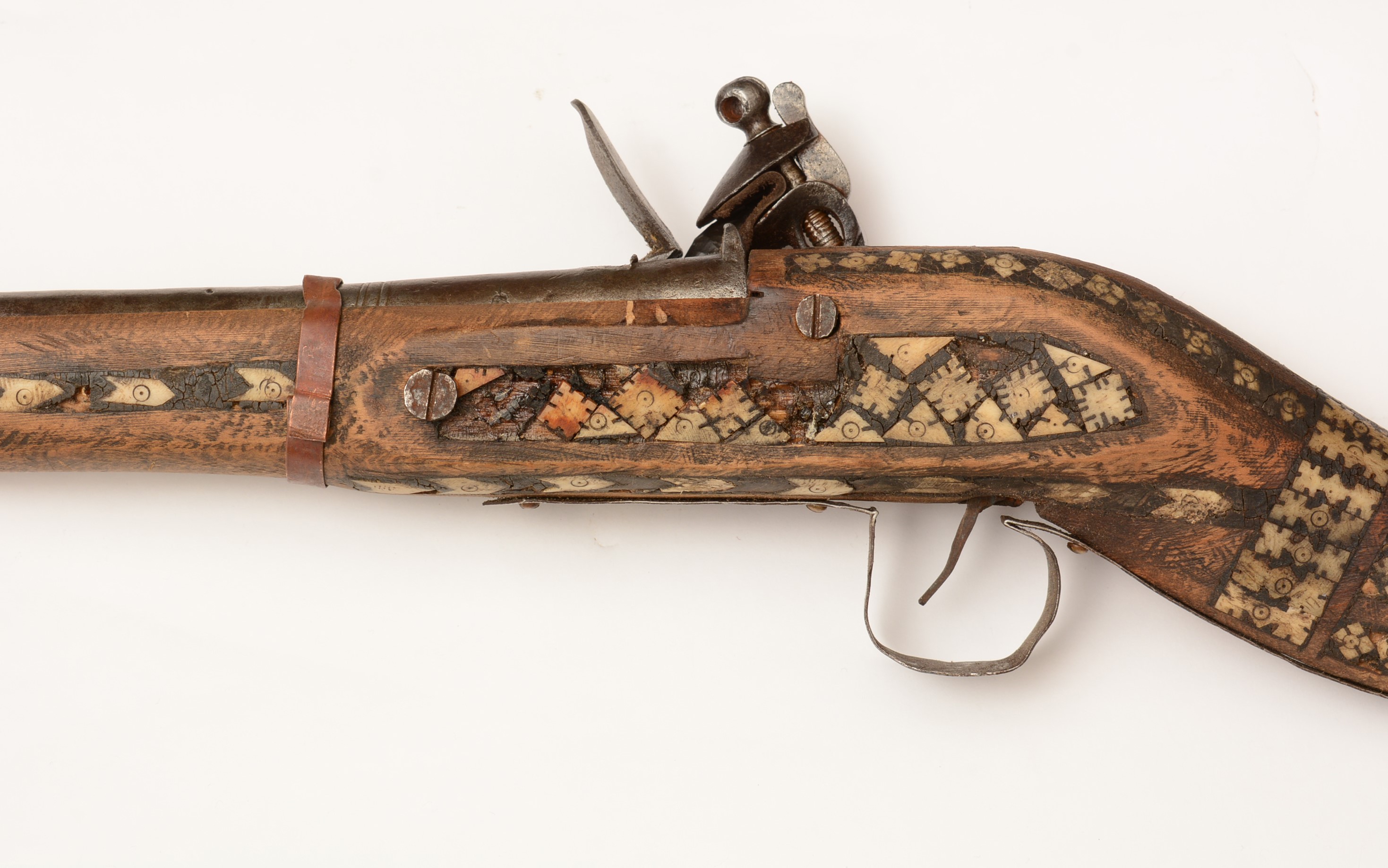 Lot 1092 - A 19th Century Afghan Jezail rifle with