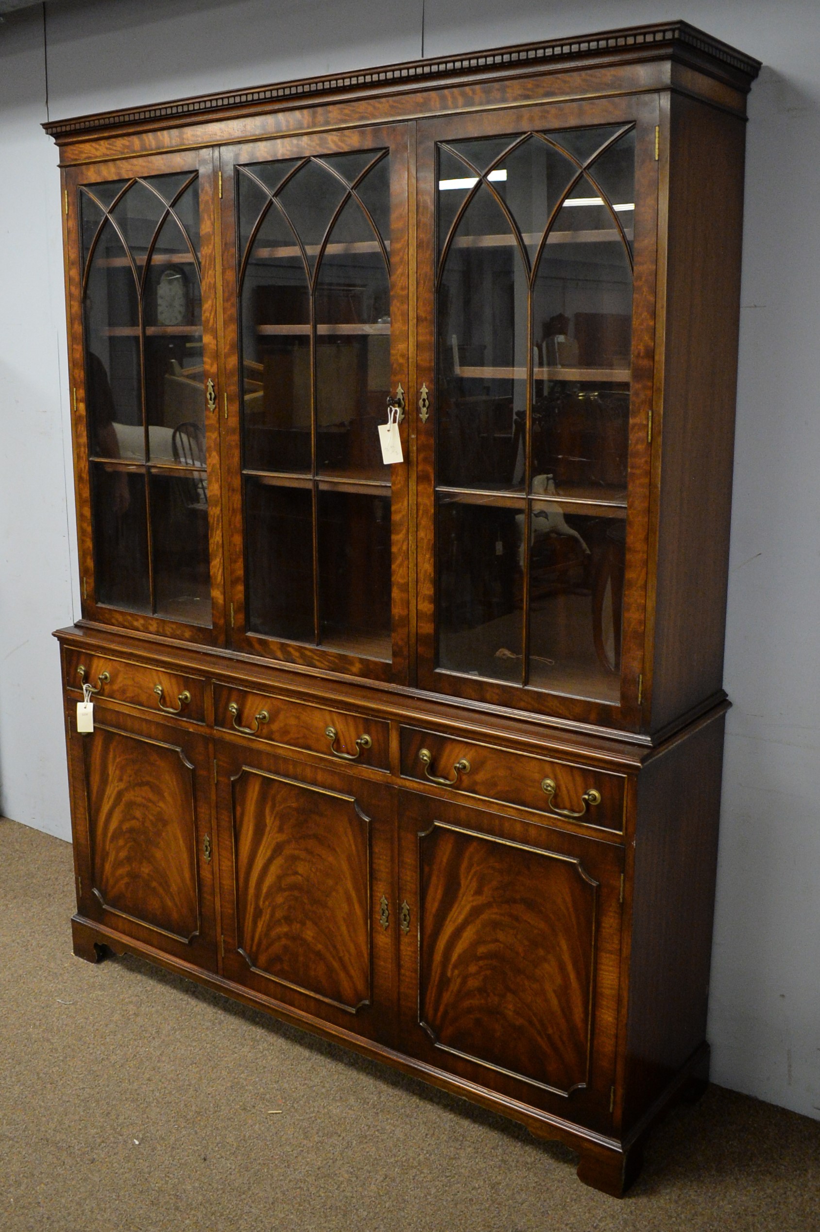 Lot 98 - 20th C Reprodux Bevan & Funnell Ltd. mahogany