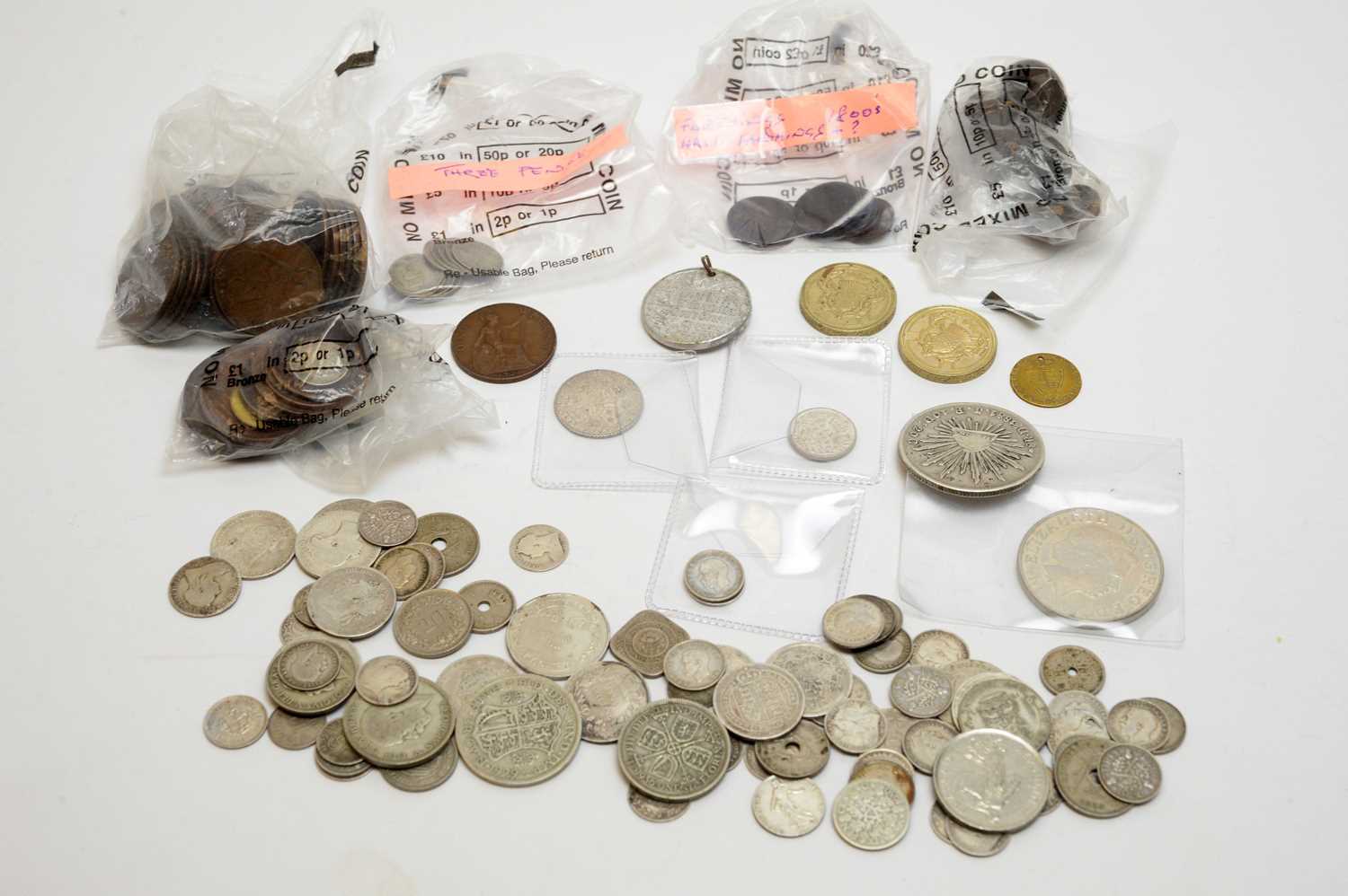 Lot 249 - Selection of coins.