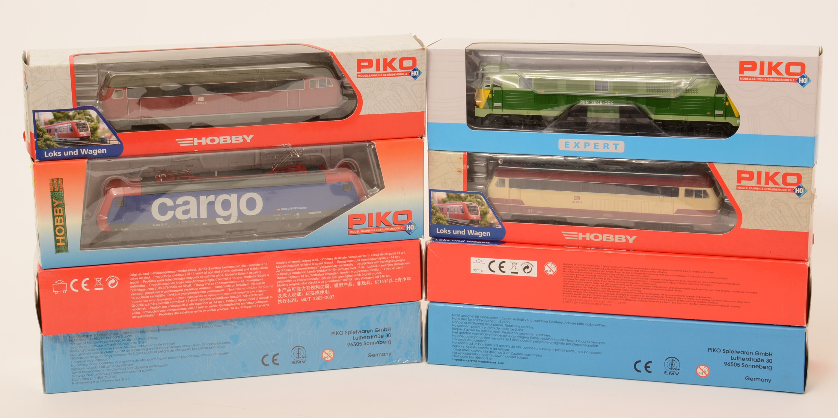 Lot 13 - Eight Piko Hobby HO-gauge electric