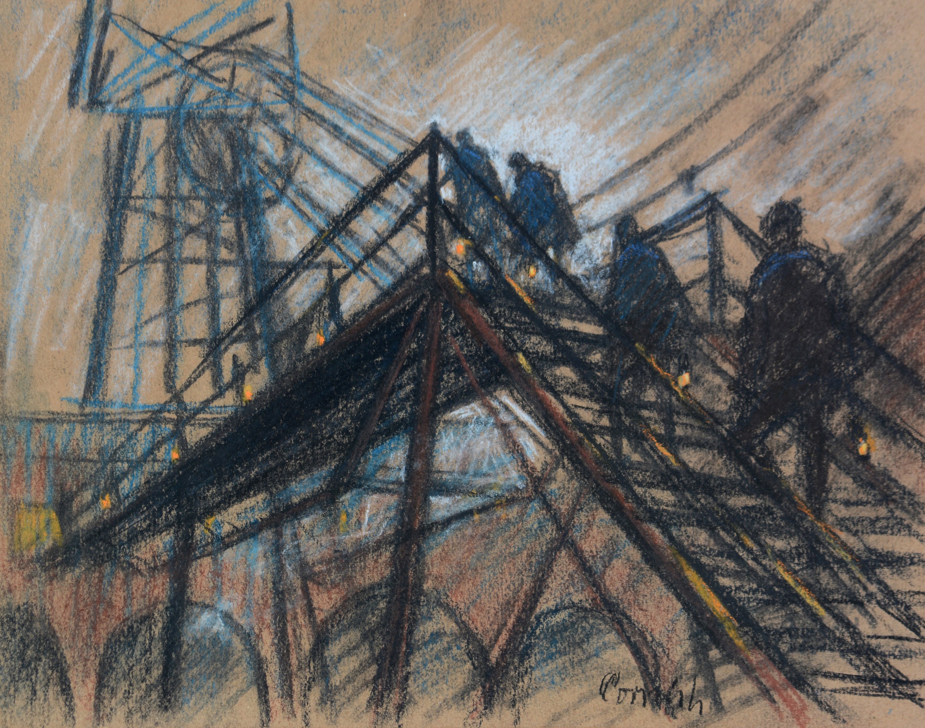 Lot 239 - Norman Stansfield Cornish - watercolour.