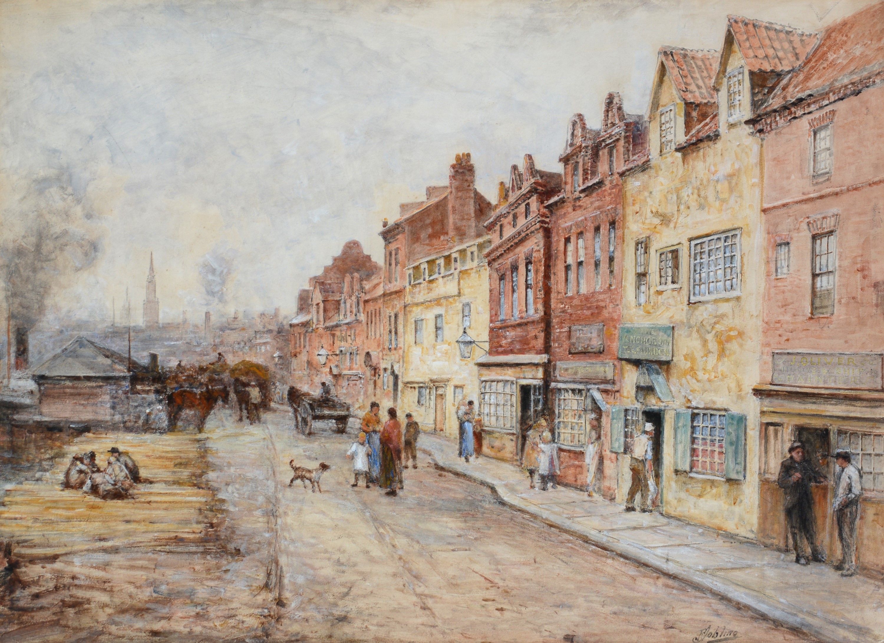 Lot 252 - Robert Jobling - watercolour