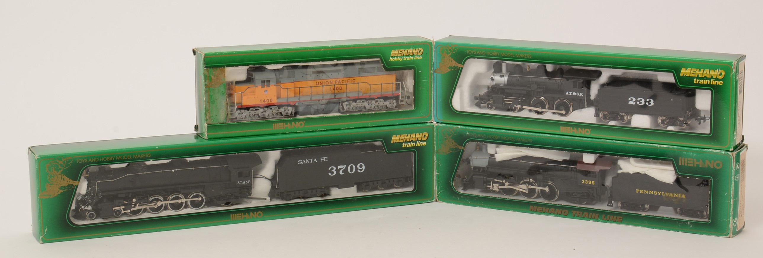 Lot 30 - Four Mehano HO-gauge locomotives.