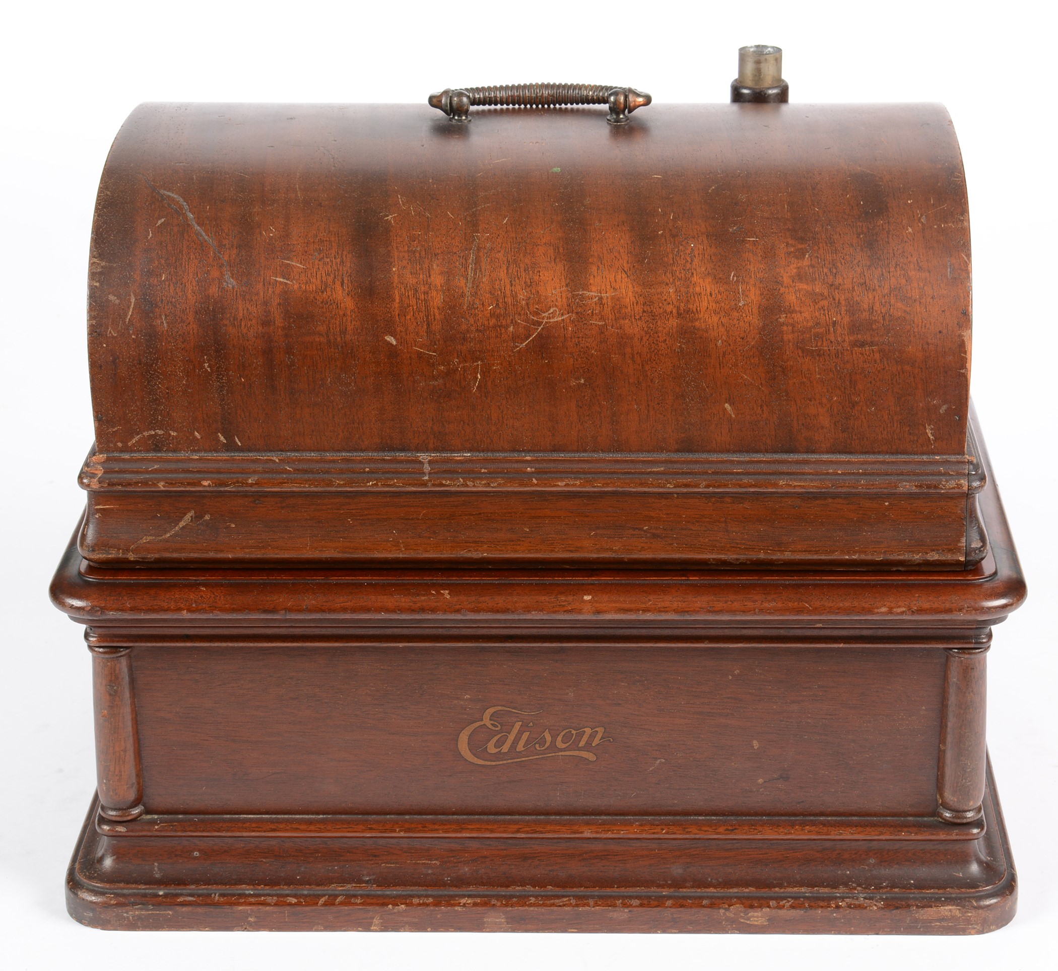 Lot 366 - Edison Opera Phonograph and horn and winder.