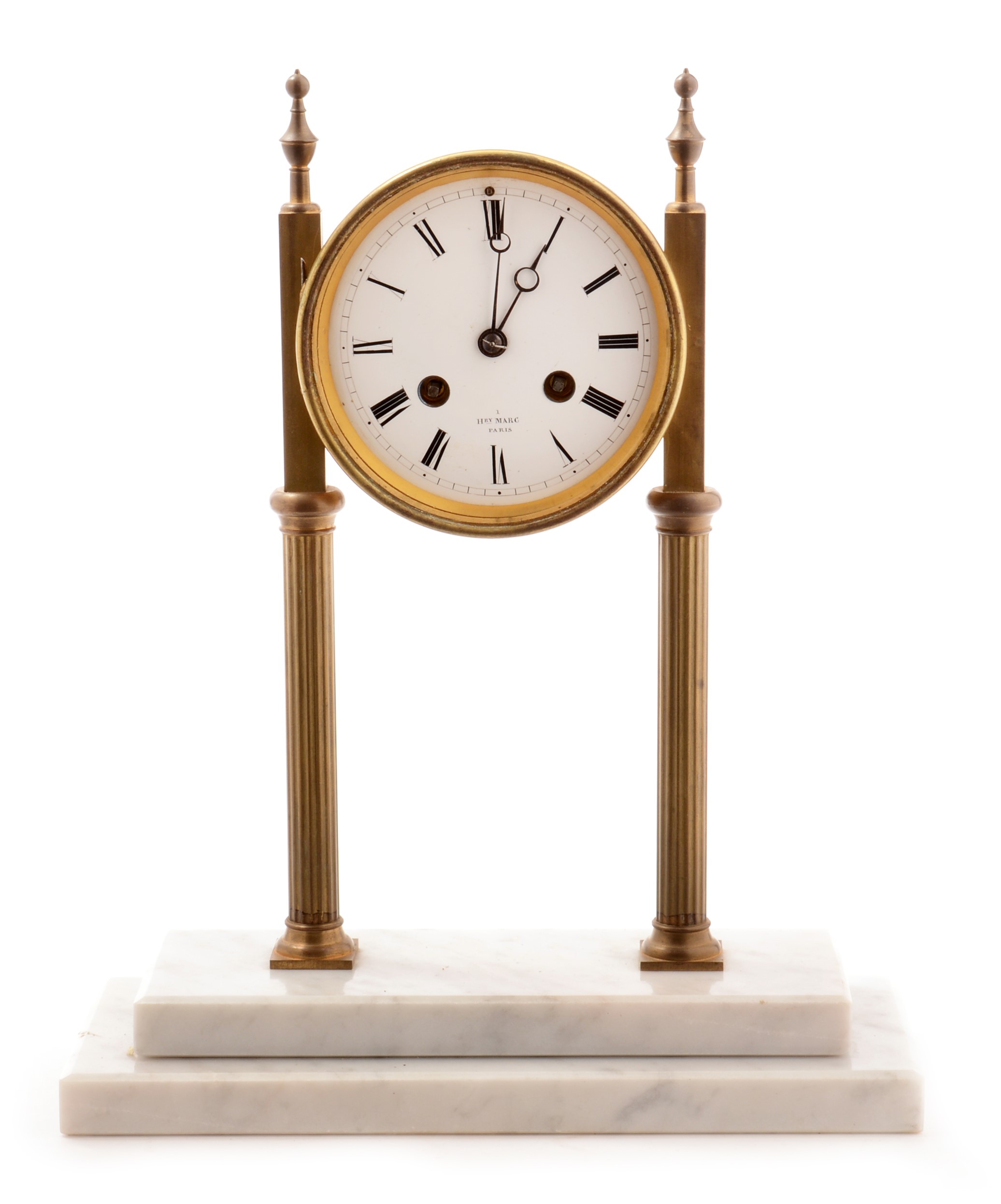 Lot 488 - A 19th Century mantel clock by Henry Marc,