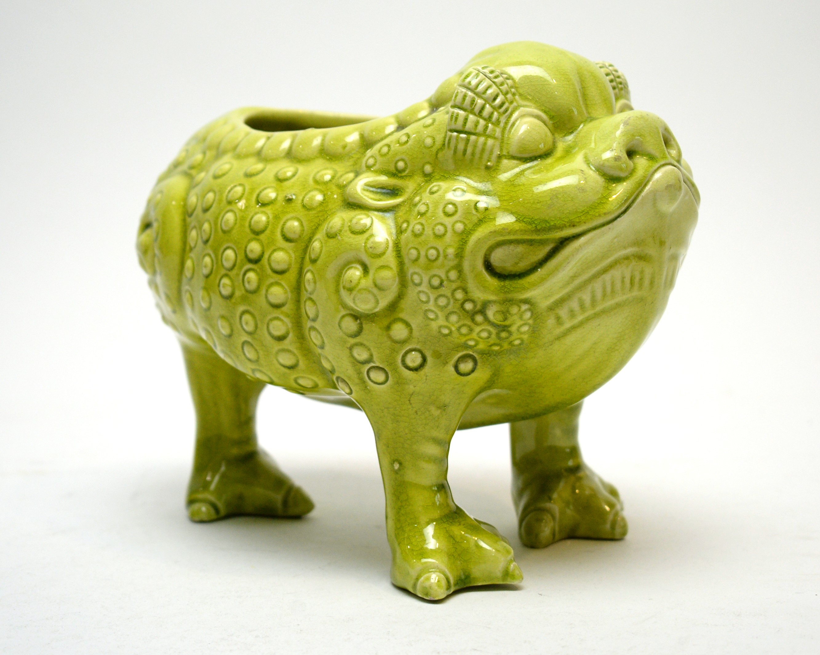 Lot 342 - A Burmantofts Three legged toad