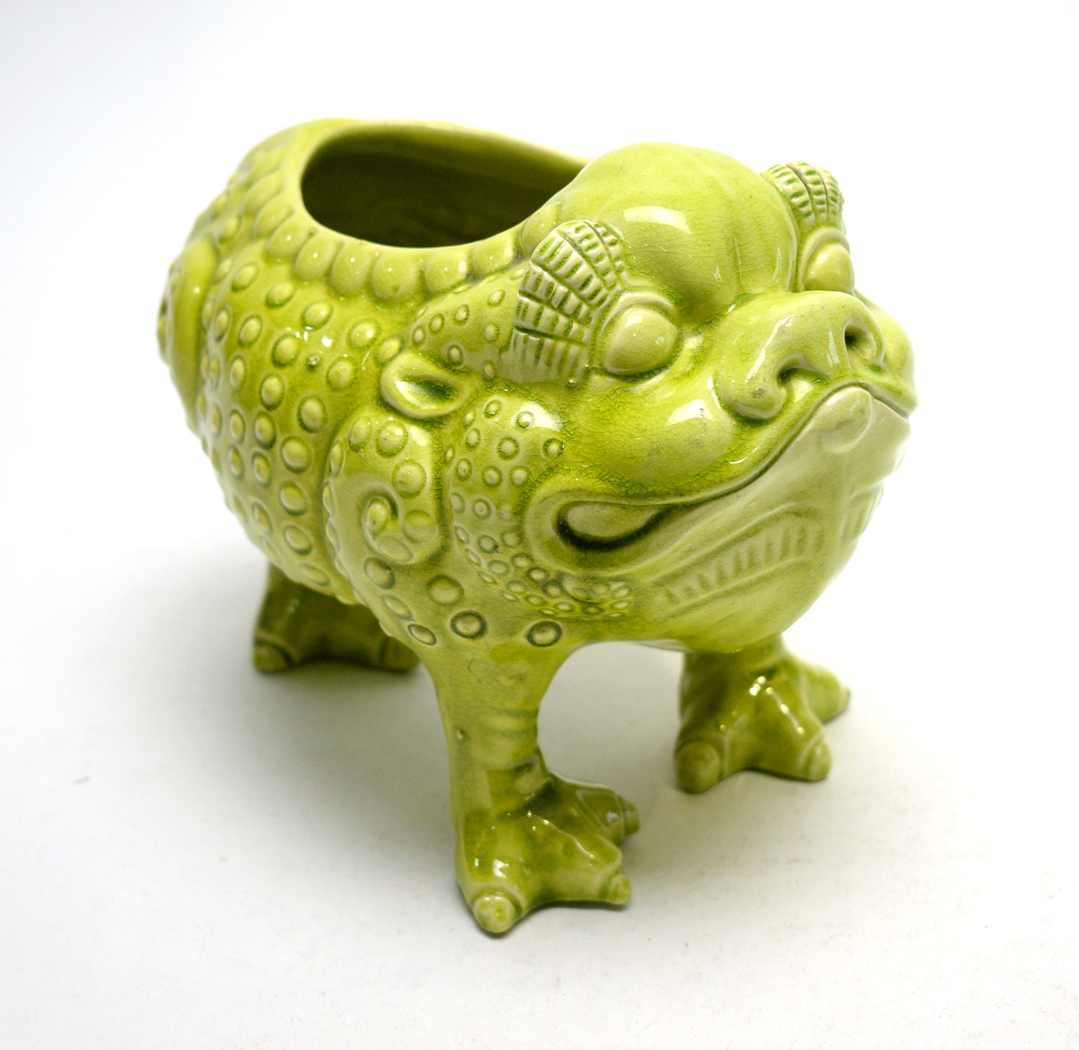 Lot 342 - A Burmantofts Three legged toad