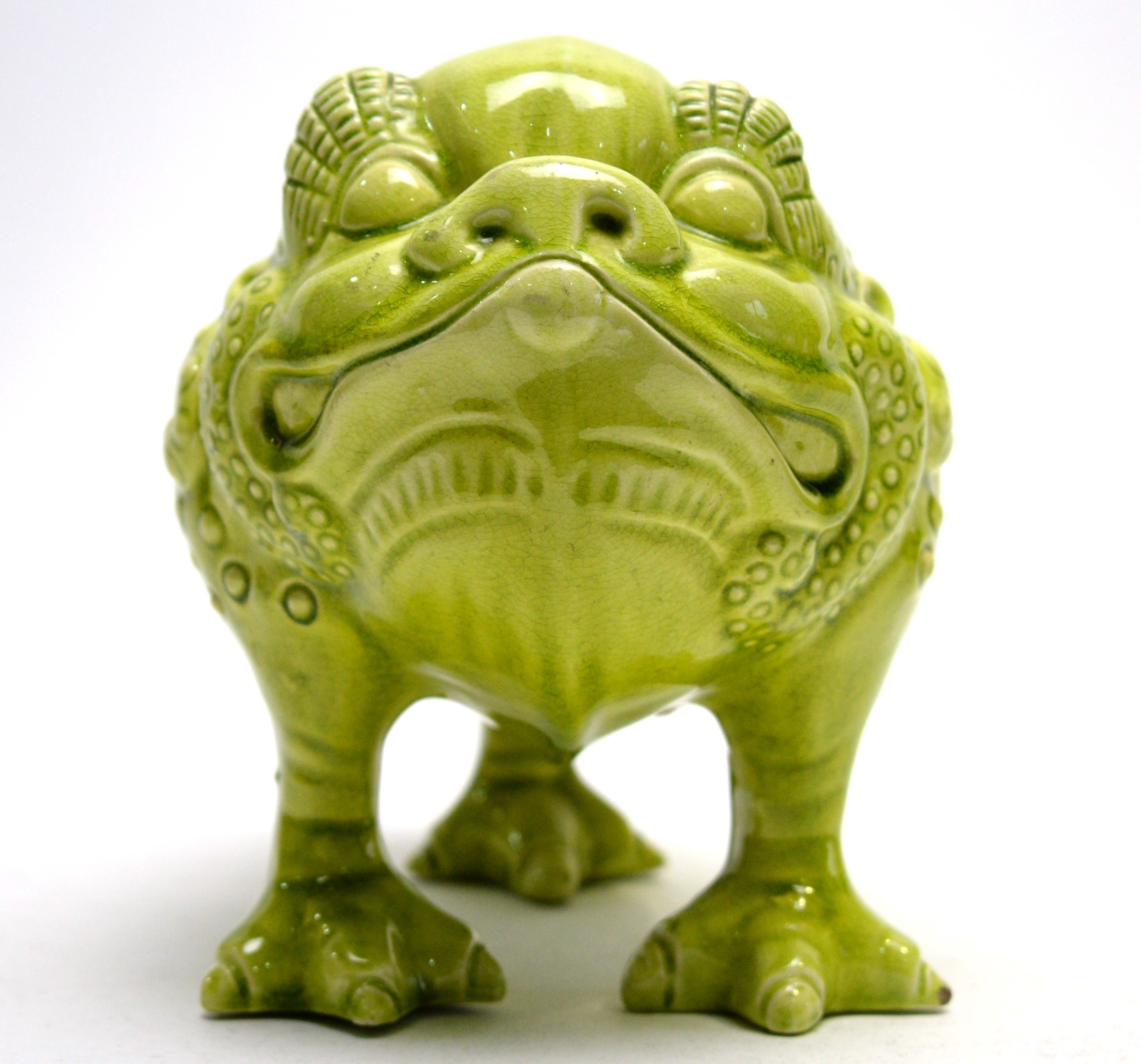 Lot 342 - A Burmantofts Three legged toad