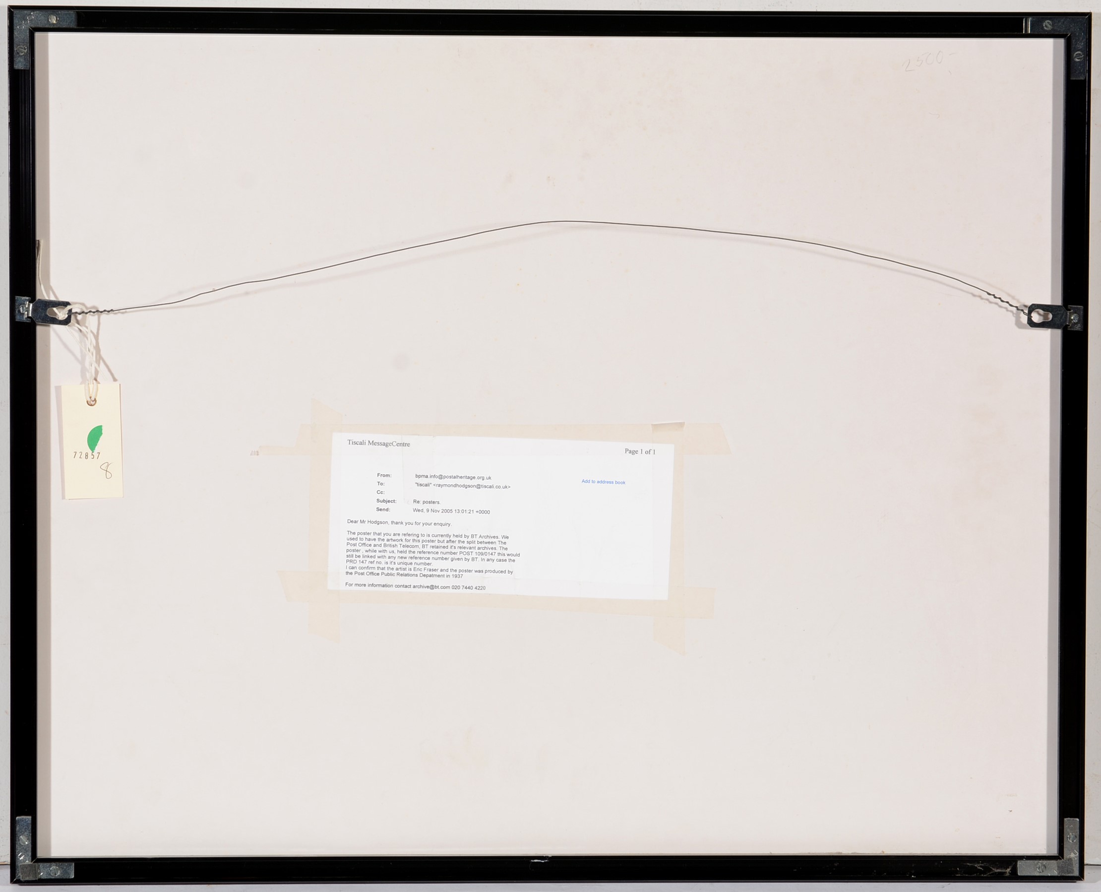 Lot 95 - Eric Fraser (1902-1984) - poster