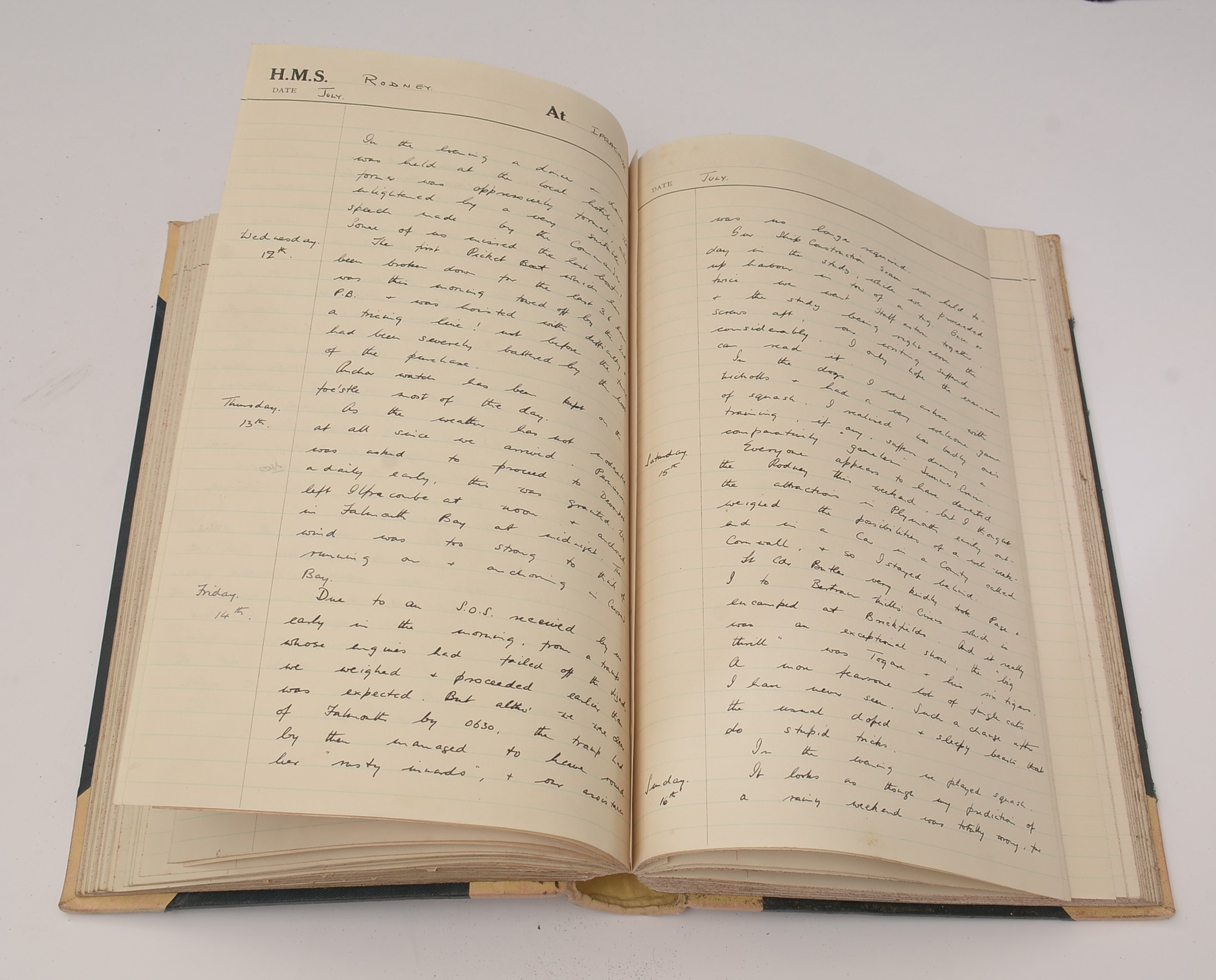 Lot 485 - Journals of the Frank Fasson GC, Enigma