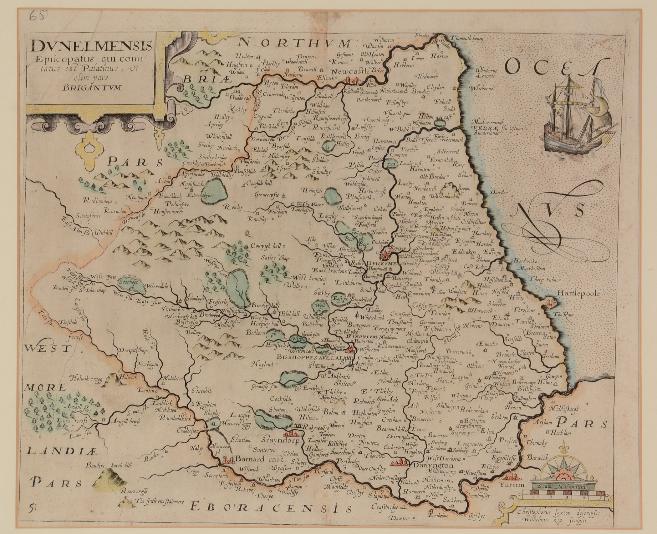 Lot 647 - Christopher Saxton - maps.