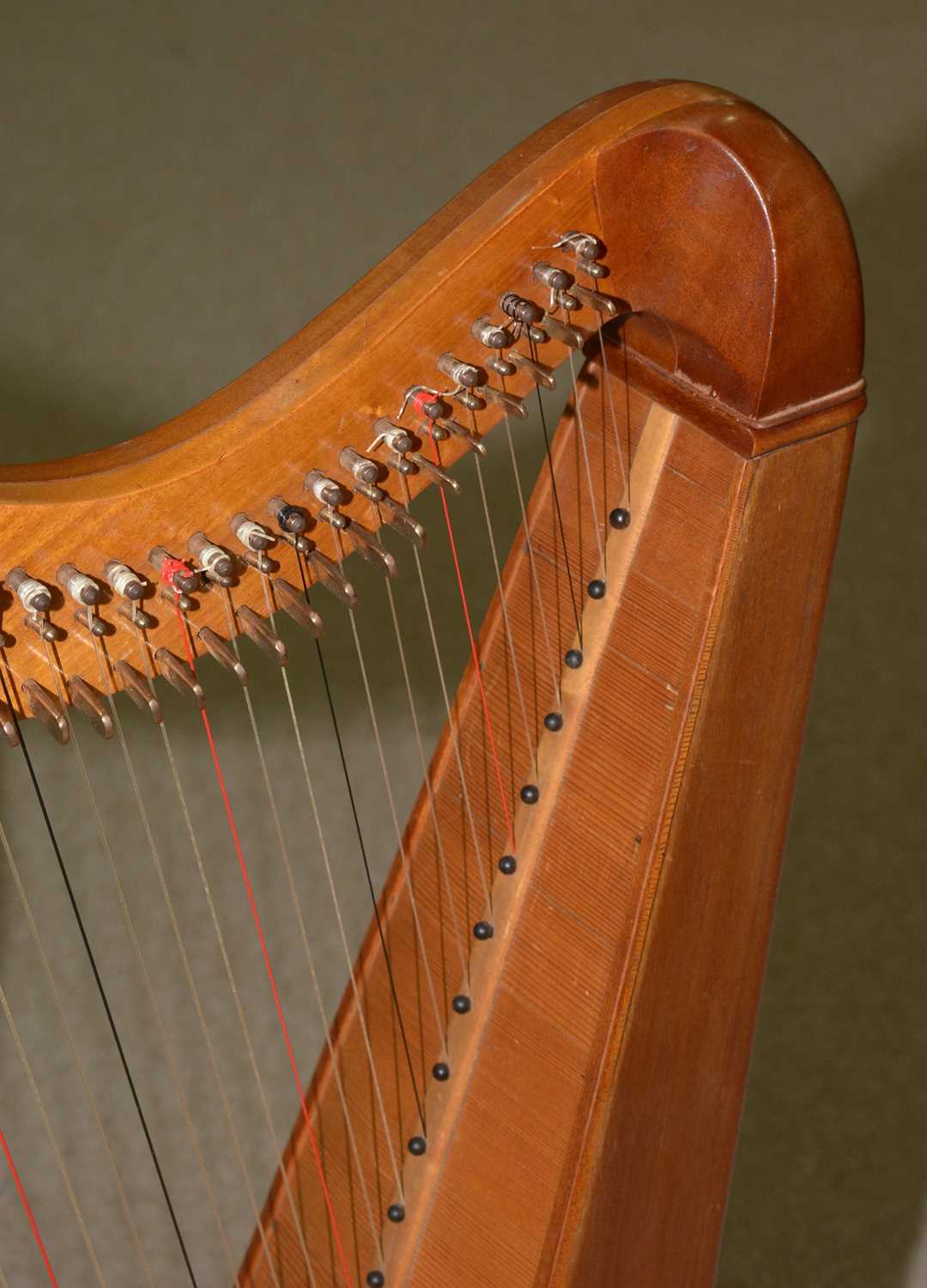 Lot 887 - A Celtic floor standing harp.