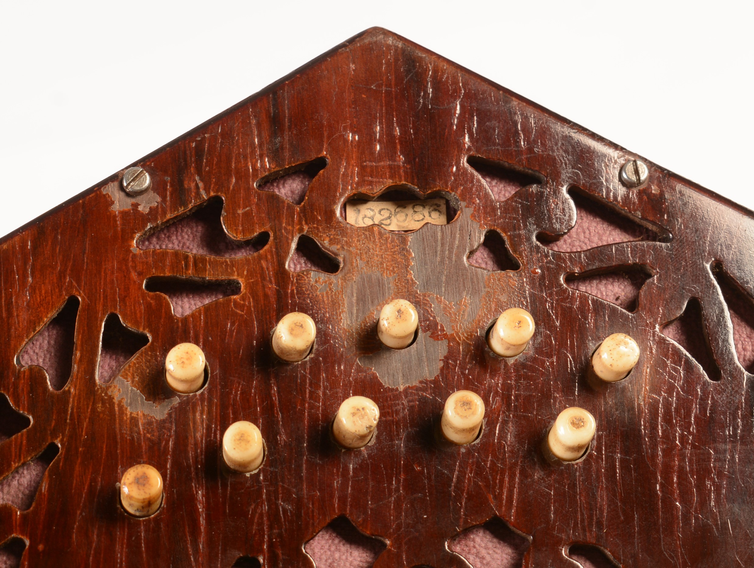 Lot 270 - Lachenal Anglo system Concertina,