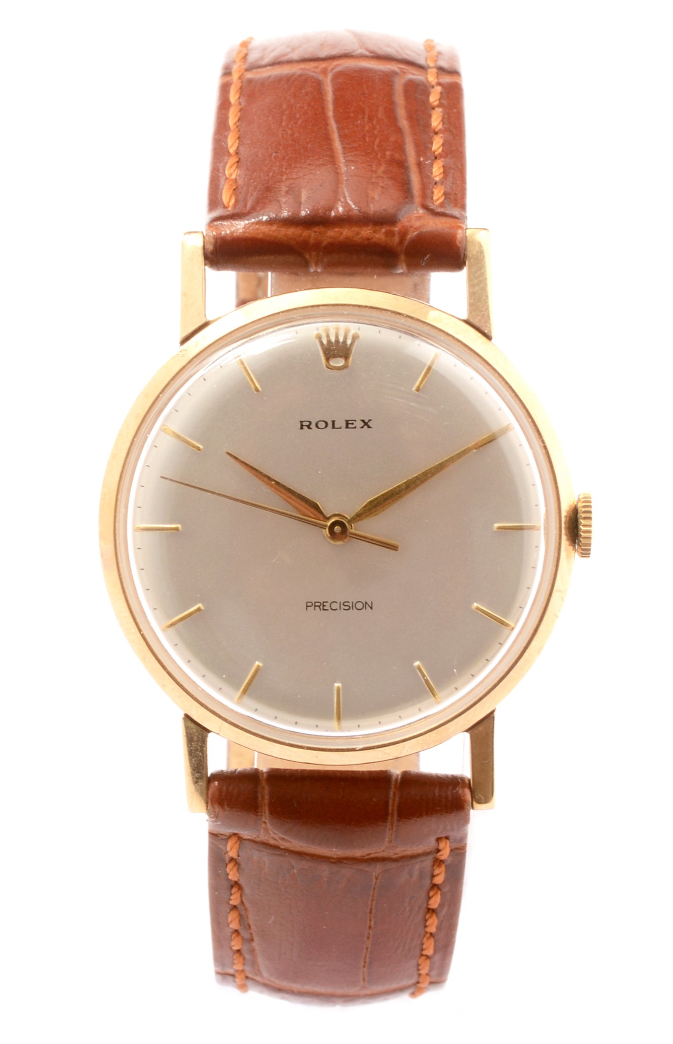 Lot 28 - A Rolex 9ct yellow gold cased Precision