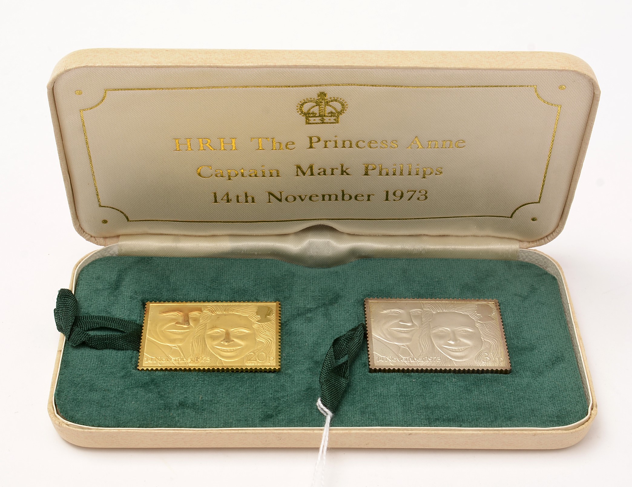 Lot 167 - "The Royal Wedding Stamp Replicas", 22ct