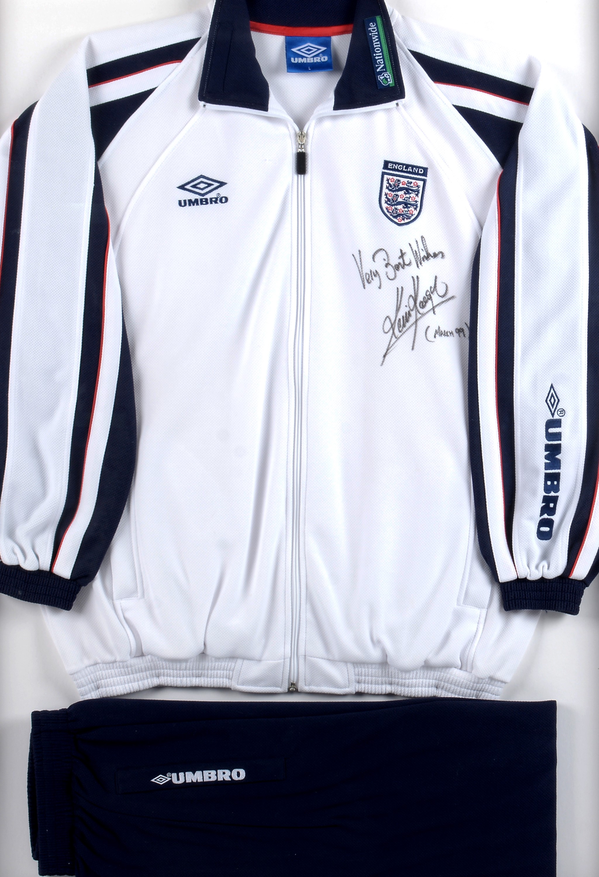 Lot 612 - The first England football team tracksuit