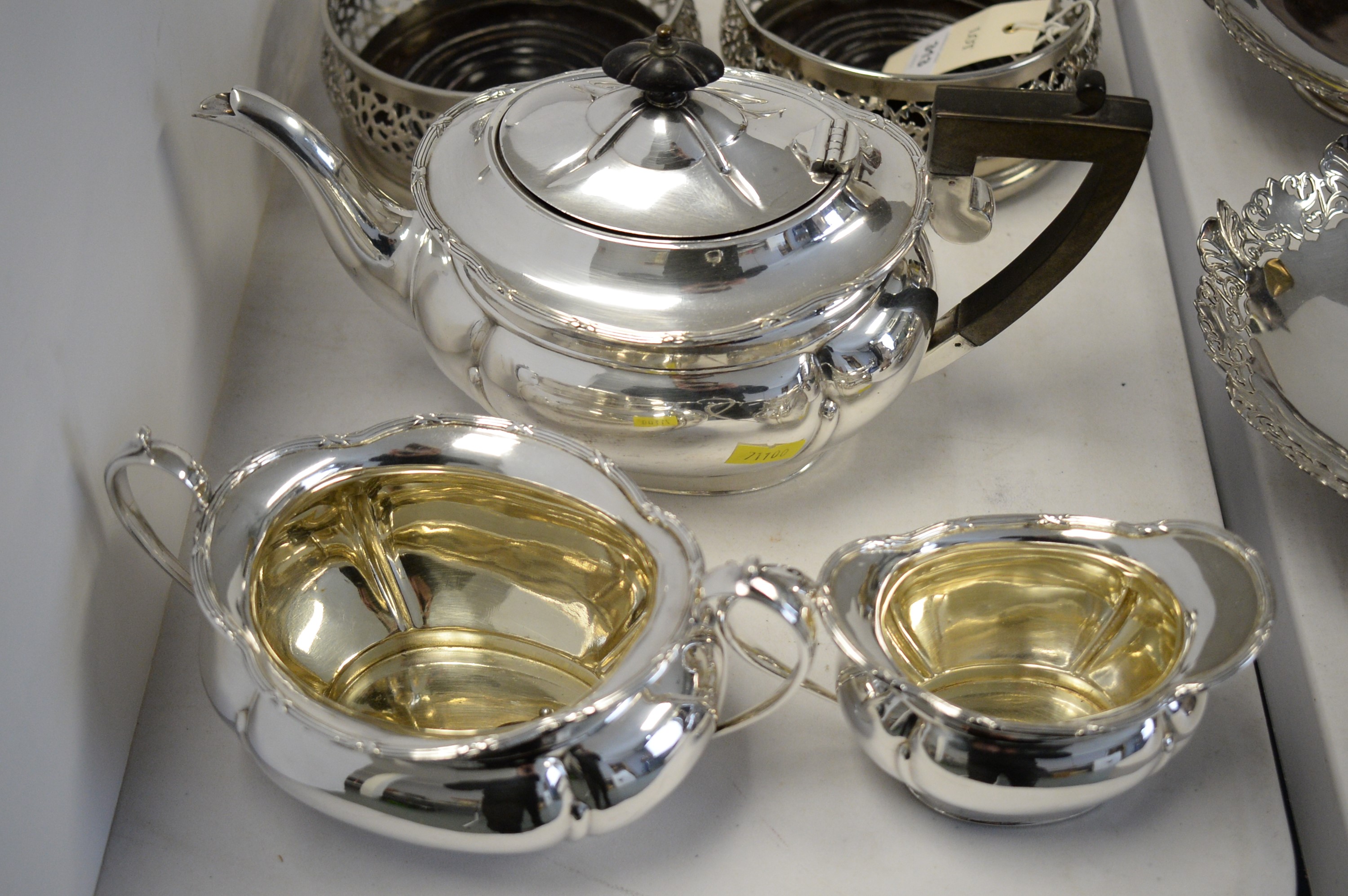 Lot 313 - Selection of silver-plated ware.