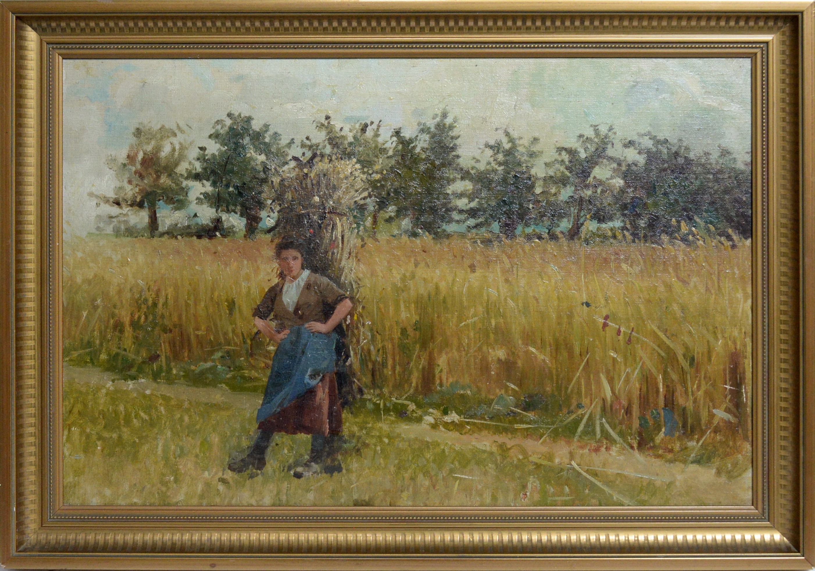 Lot 263 - Isabella "Isa" Jobling (nee Thompson) - oil