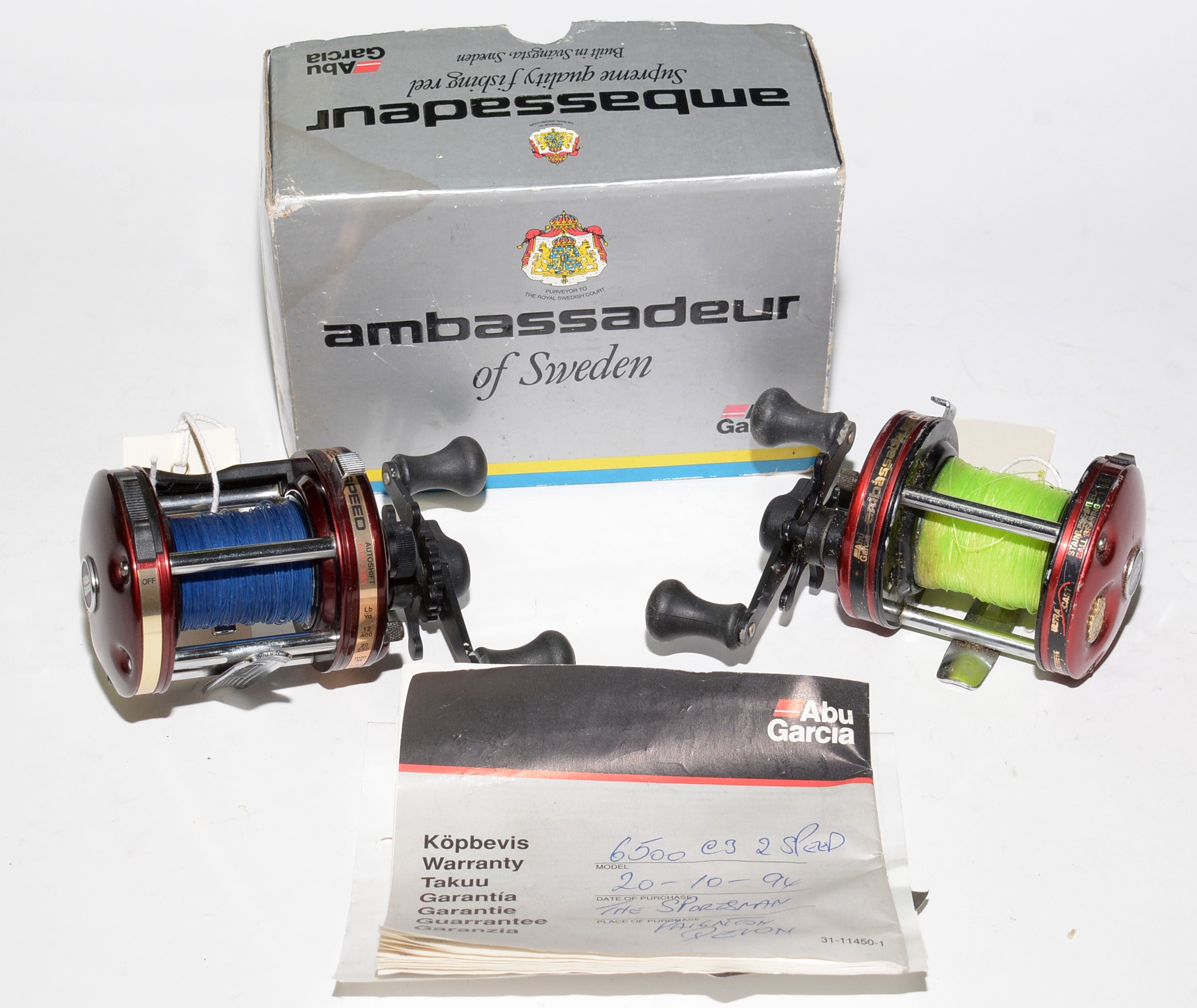 Lot 603 - Two Abu Garcia Ambassadeur fishing reels.