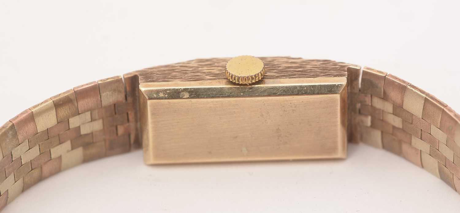 Lot 6 - Bueche Girod: a 9ct bi-coloured gold lady's