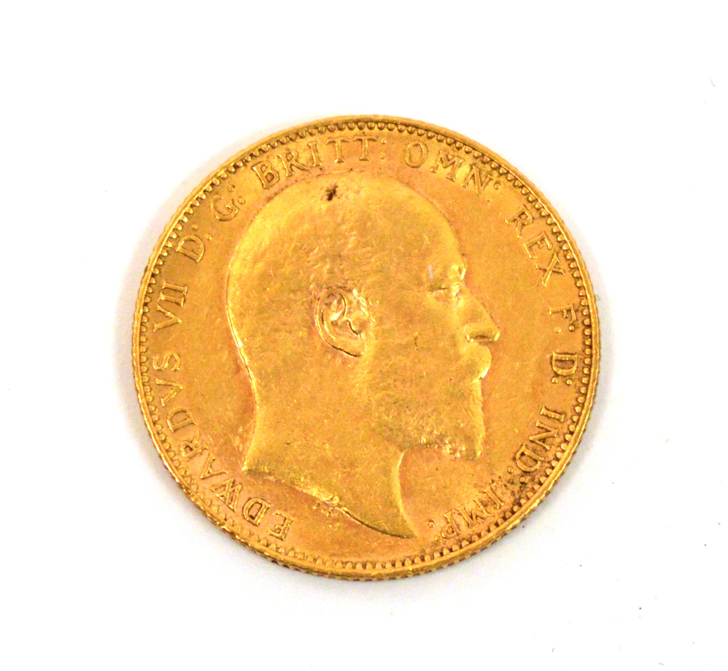 Lot 102 - An Australian Edward VII gold sovereign,
