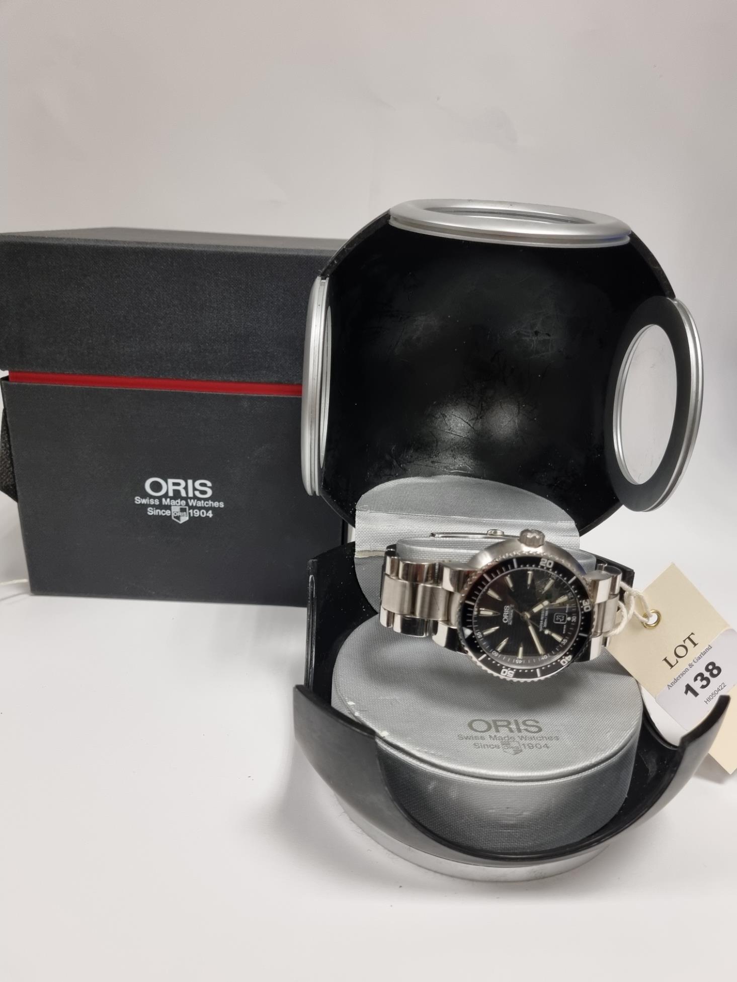 Lot 138 - An Oris automatic wristwatch.