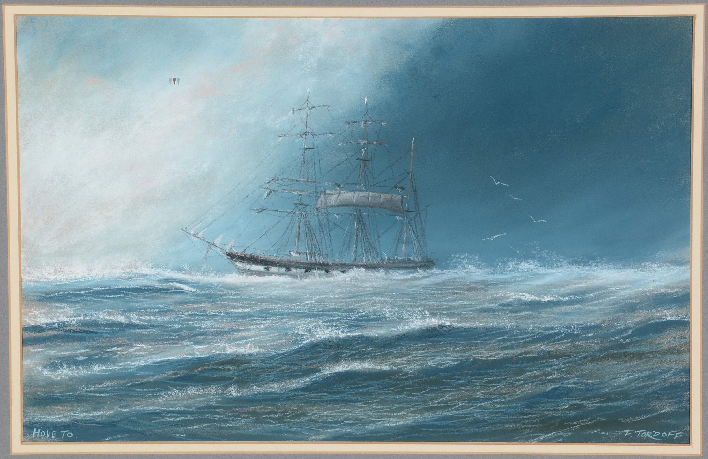 Lot 51 - Frederick Tordoff - Hove To | pastel