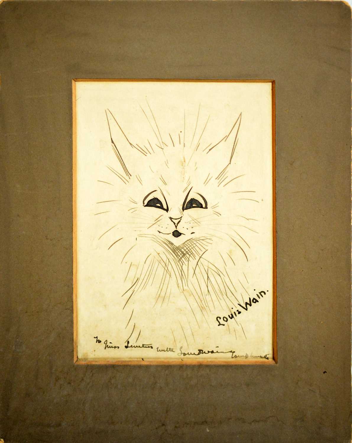 Lot 881 - Louis Wain - pen and ink