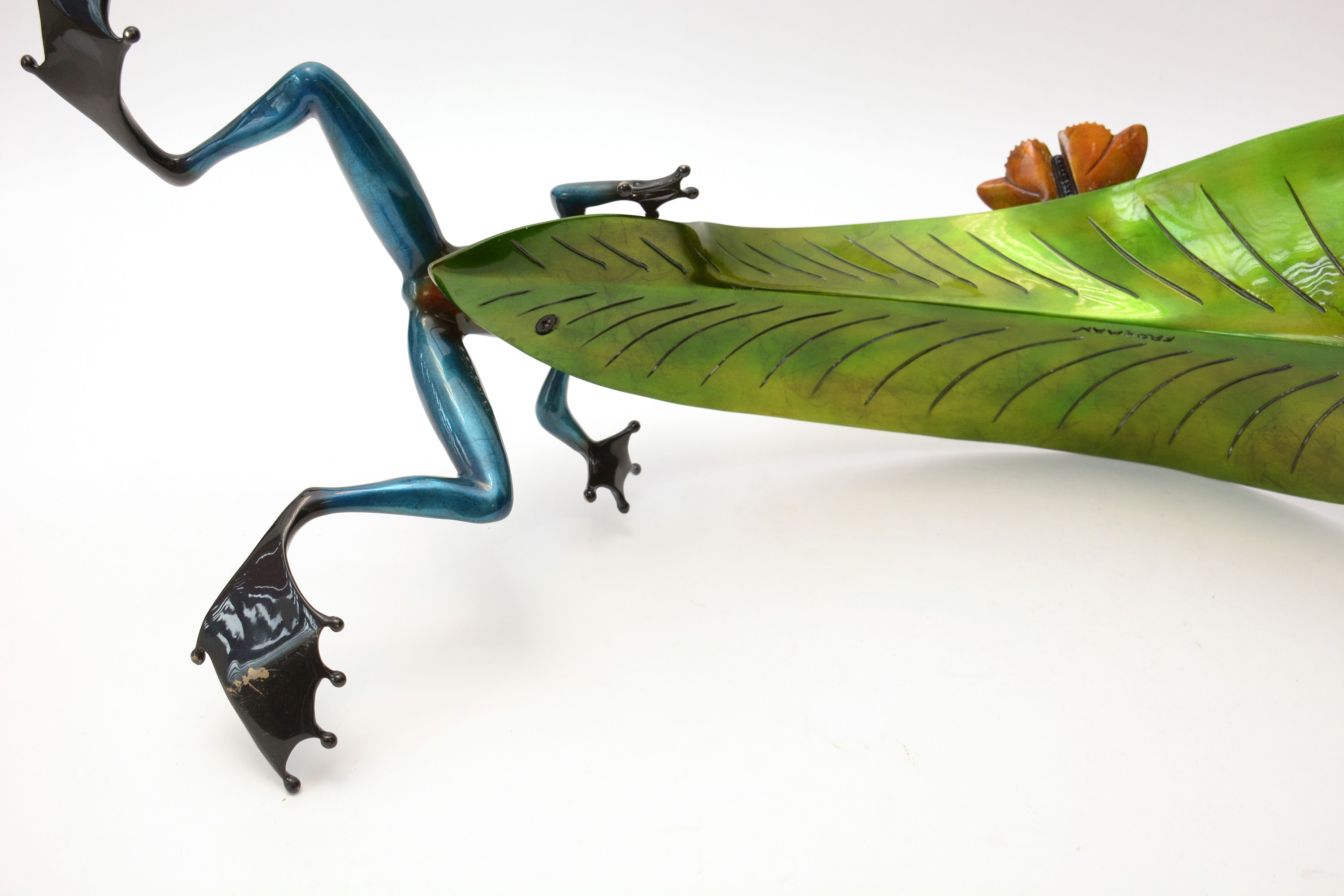 Lot 540 - Tim Cotterill (Frogman) enamelled bronze