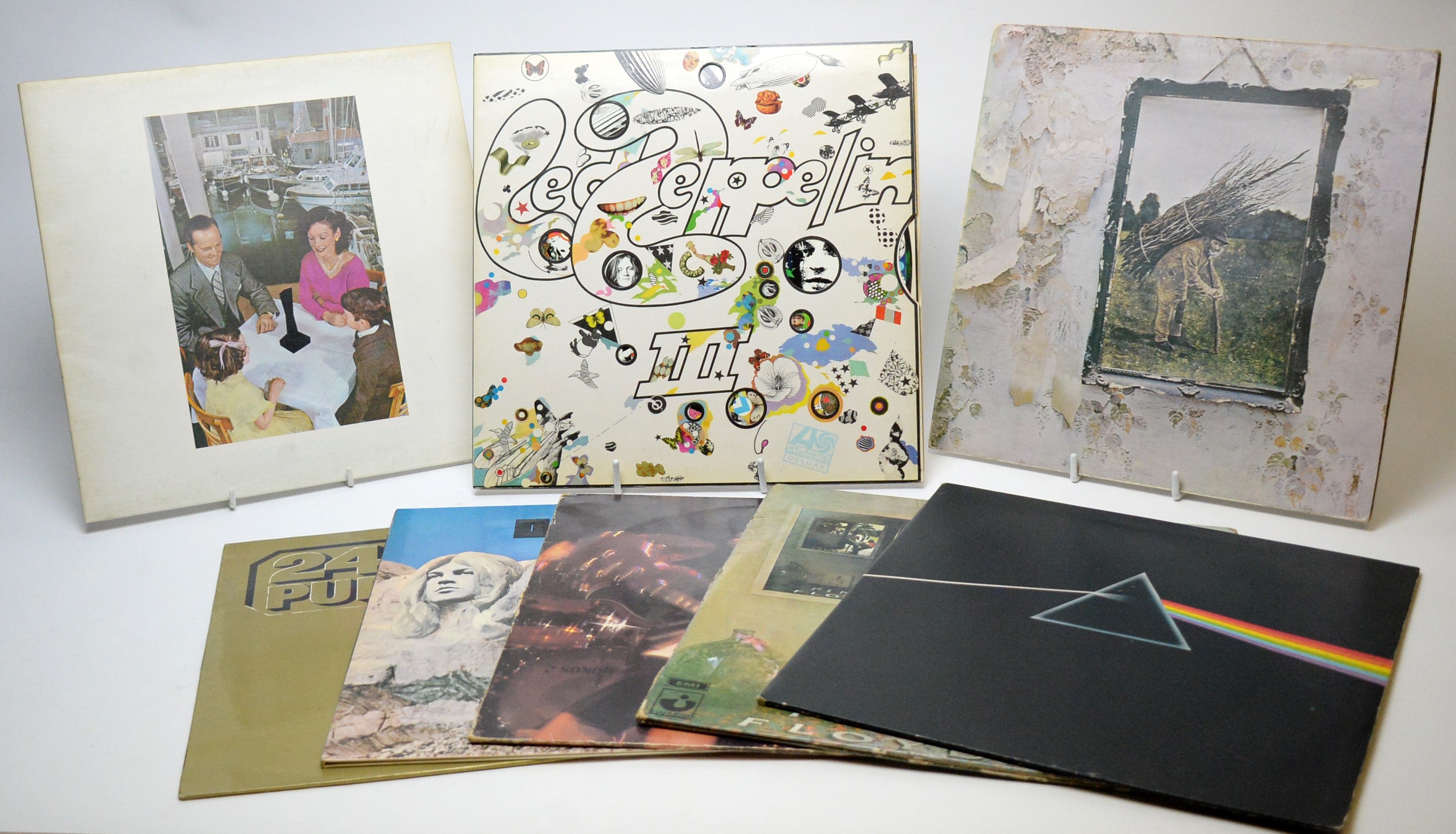 Lot 218 - Rock LPs by Led Zeppelin, Pink Floyd, Deep