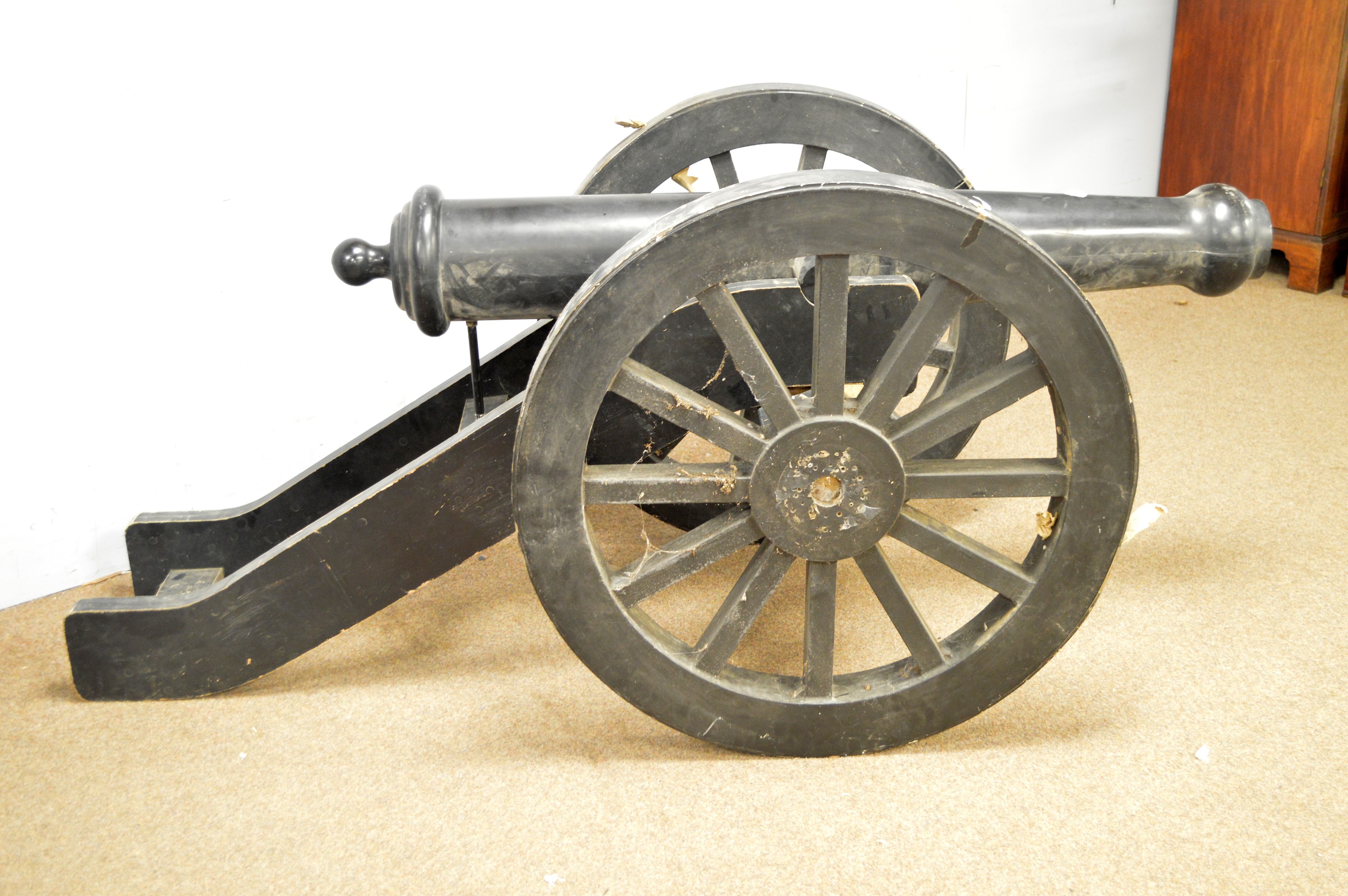 Lot 47 - A pair of large novelty replica cannons