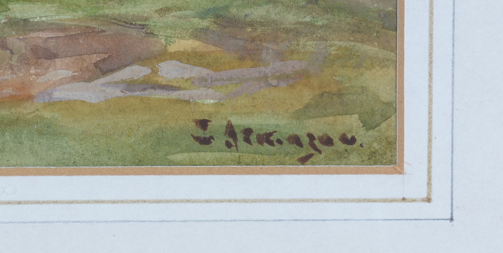 Lot 76 - John Atkinson - Country Track with Cattle