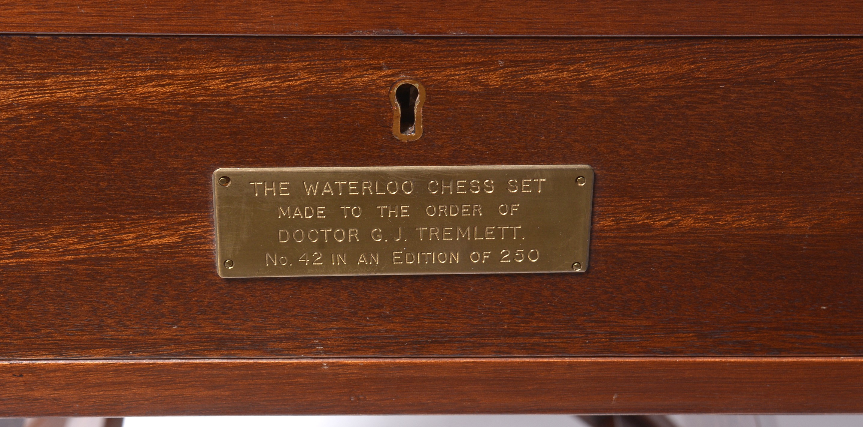 Lot 40 - A Waterloo chess set by Charles Stadden