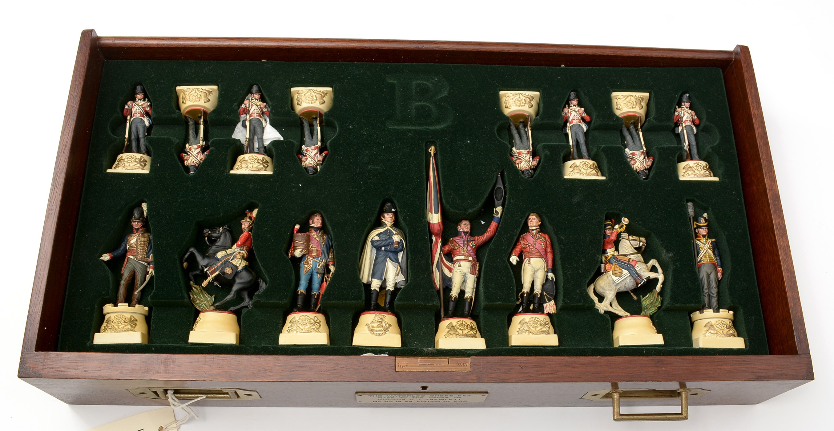 Lot 40 - A Waterloo chess set by Charles Stadden