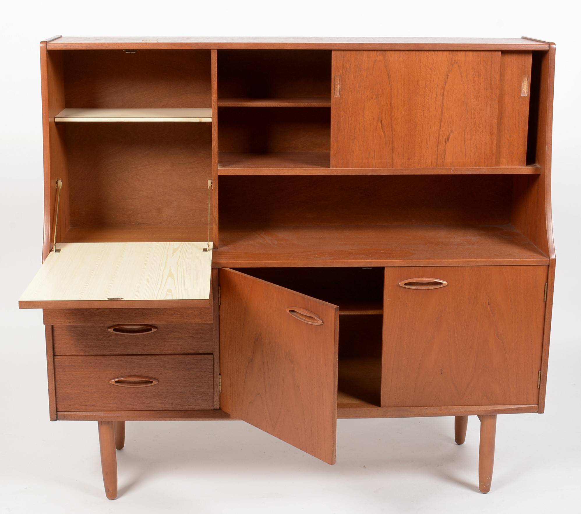 Lot 305 - Jentique: a 1970's teak highboard/sideboard
