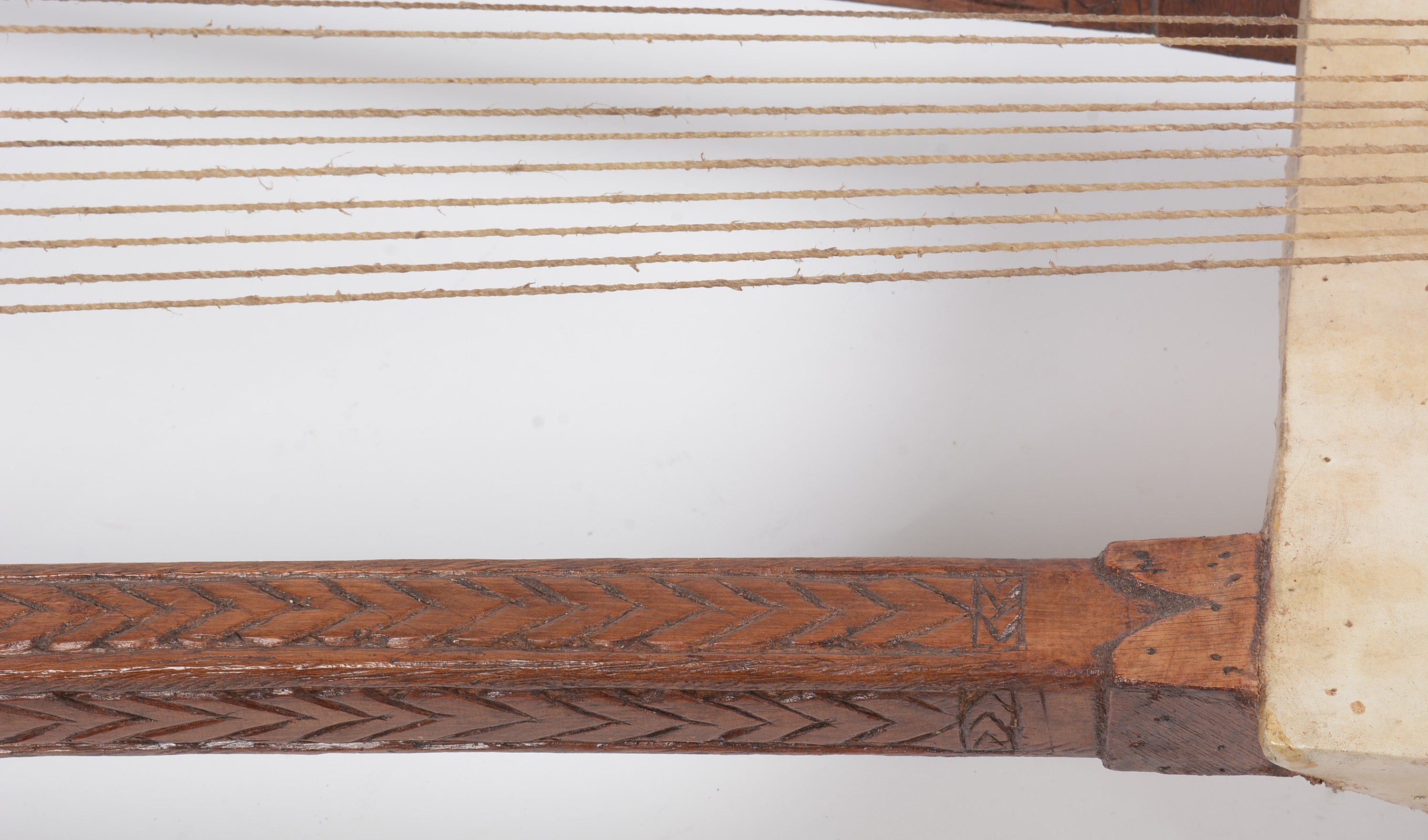 Lot 24 - Begena Ethiopian lyre harp