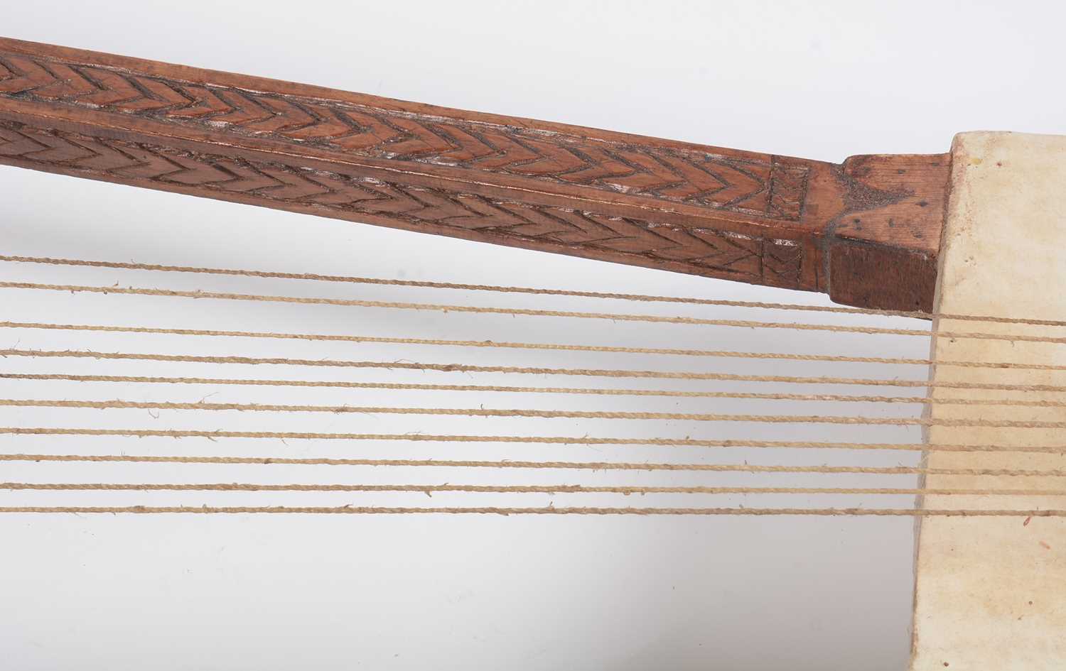 Lot 24 - Begena Ethiopian lyre harp