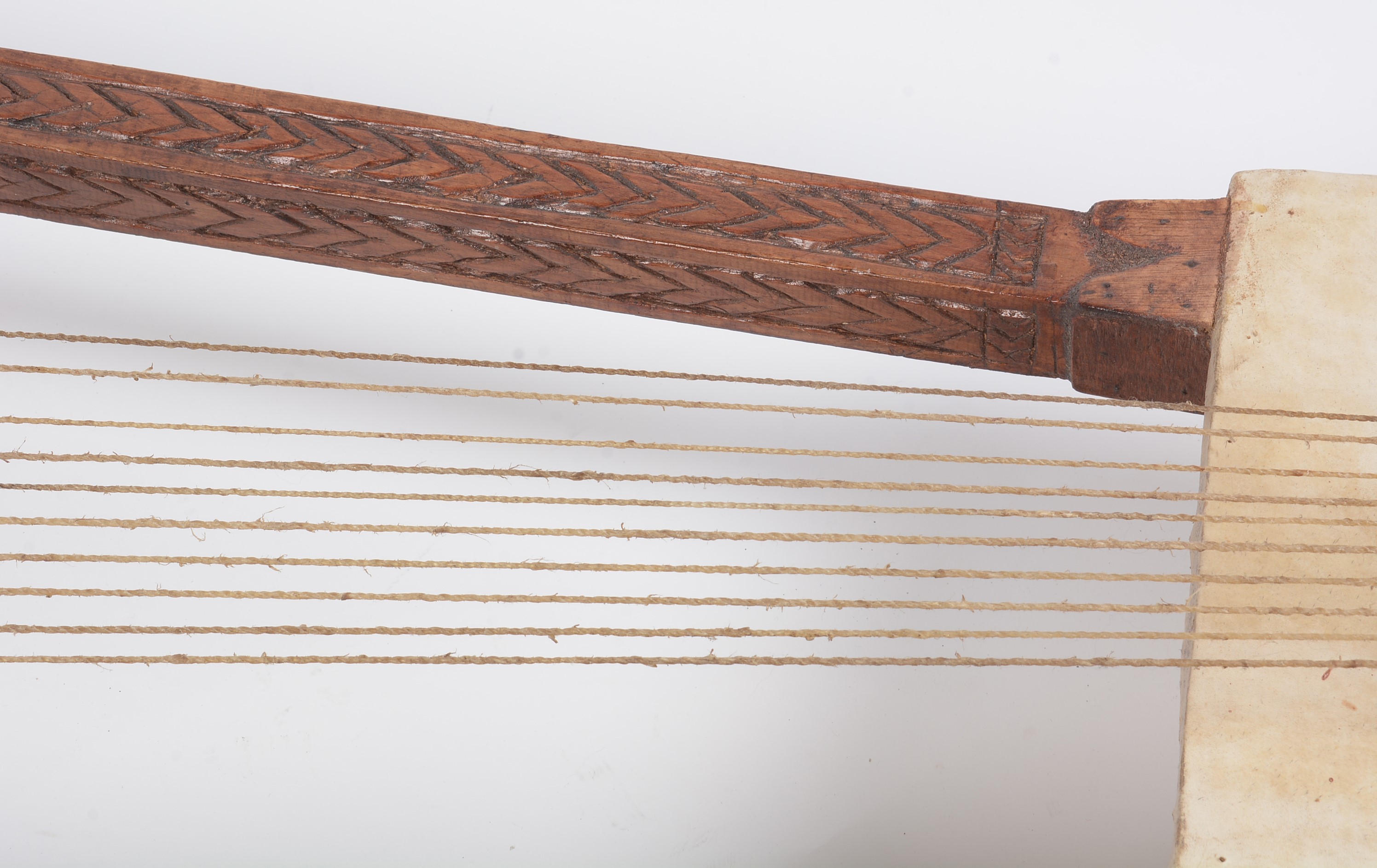Lot 24 - Begena Ethiopian lyre harp