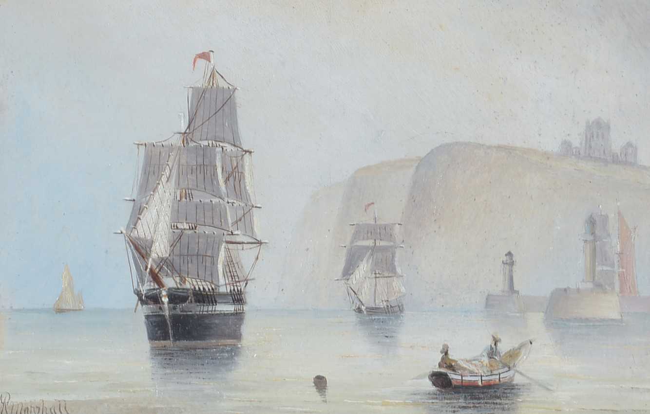 Lot 95 - R. Marshall - Whitby at Low and High Tide