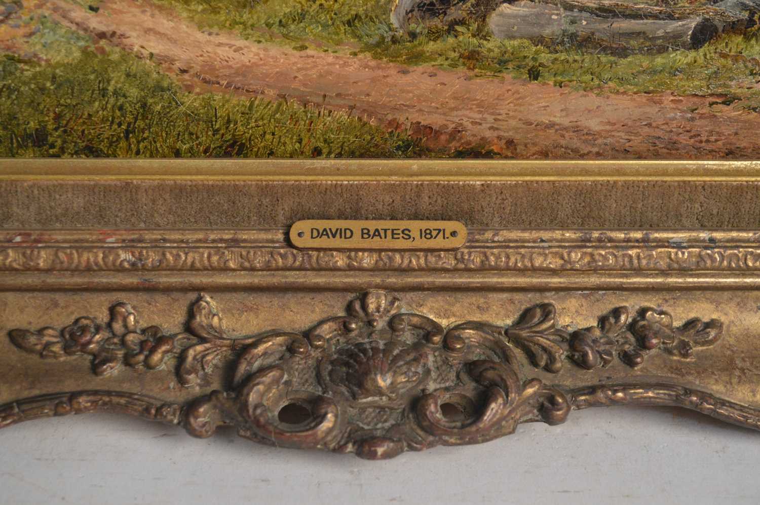 Lot 697 - David Bates - Rural Idyll with Thatched