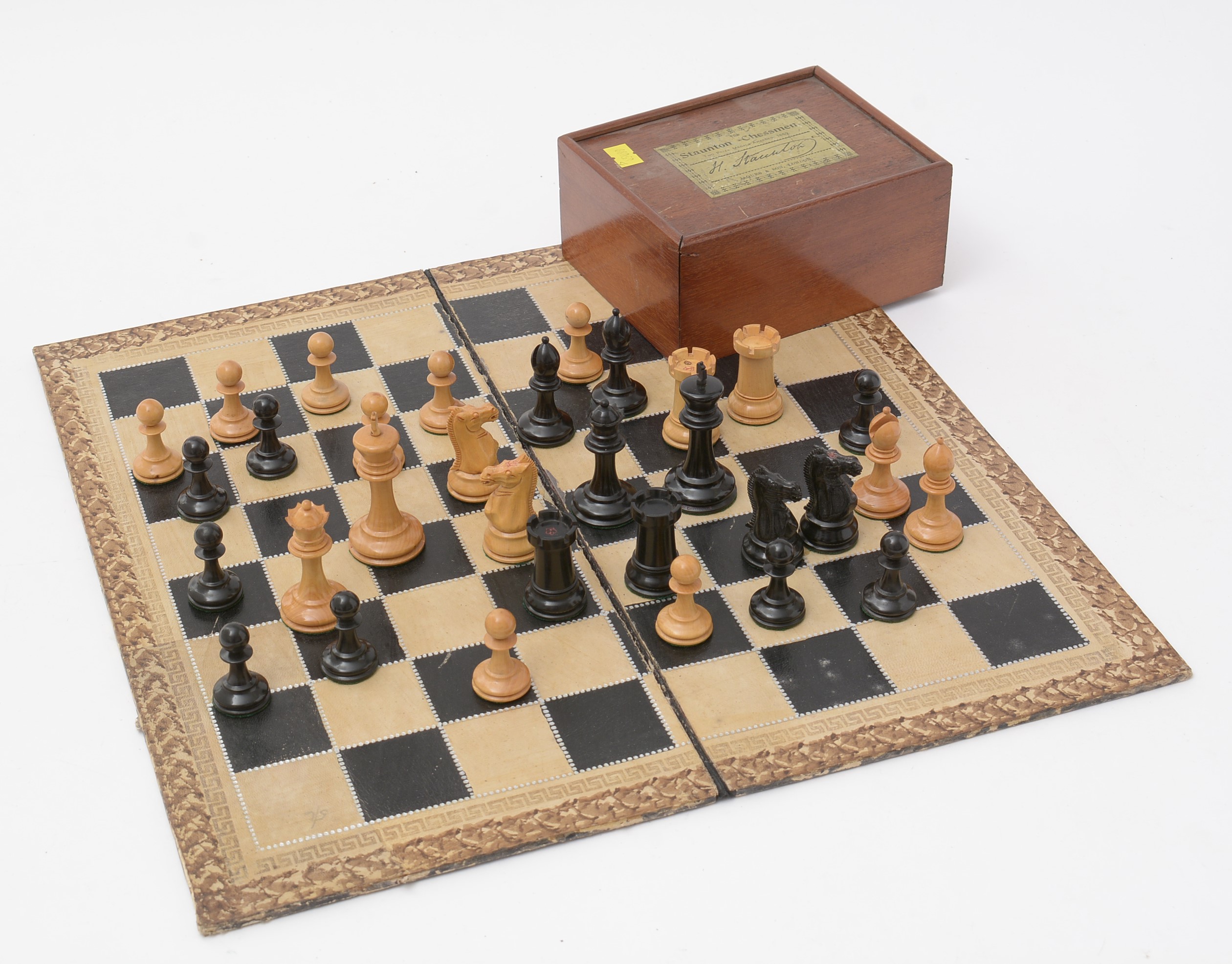 Lot 65 - Jaques, London Staunton chess set,