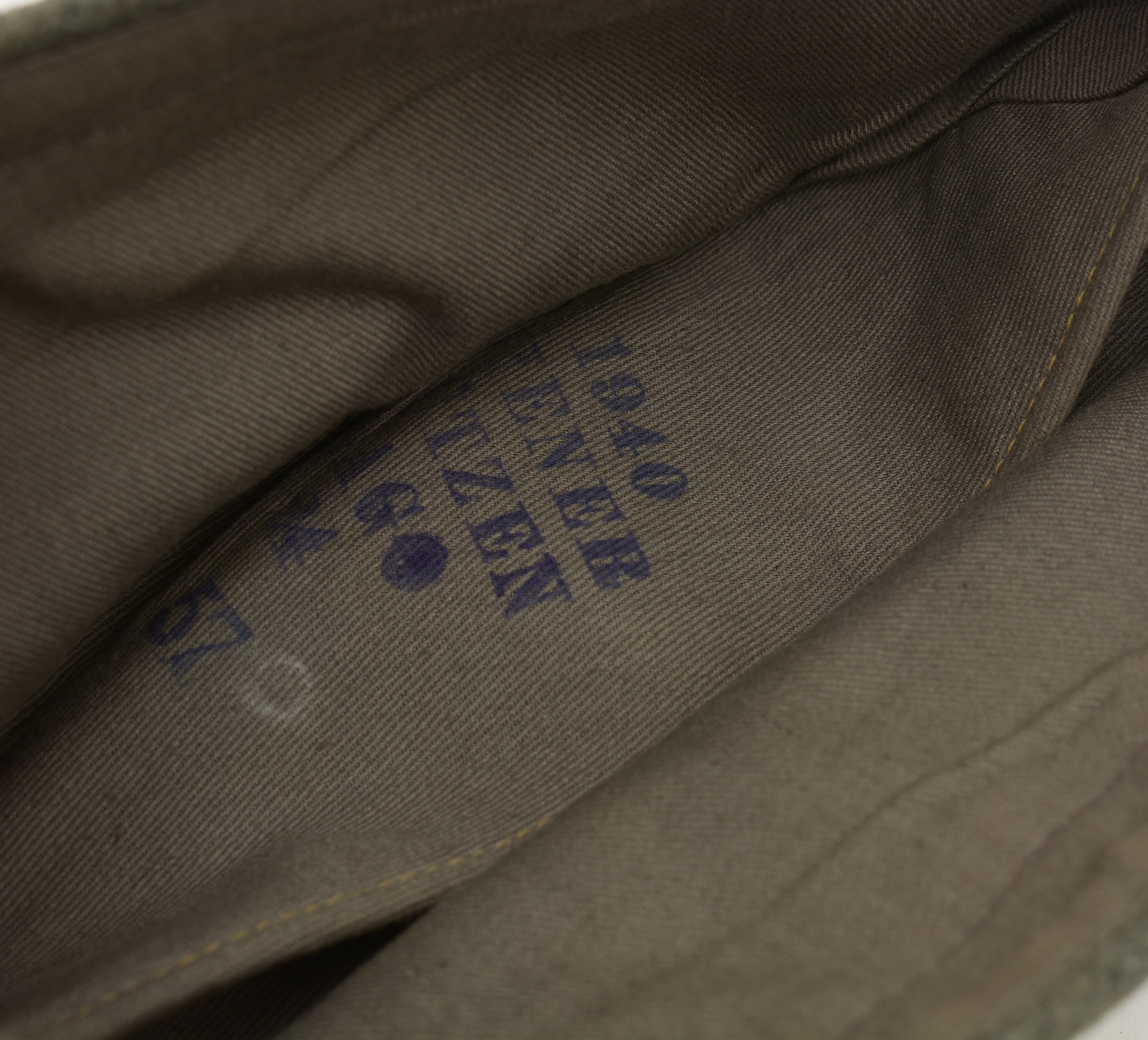 Lot 793 - A German WWII Infantry M34 Overseas side cap,