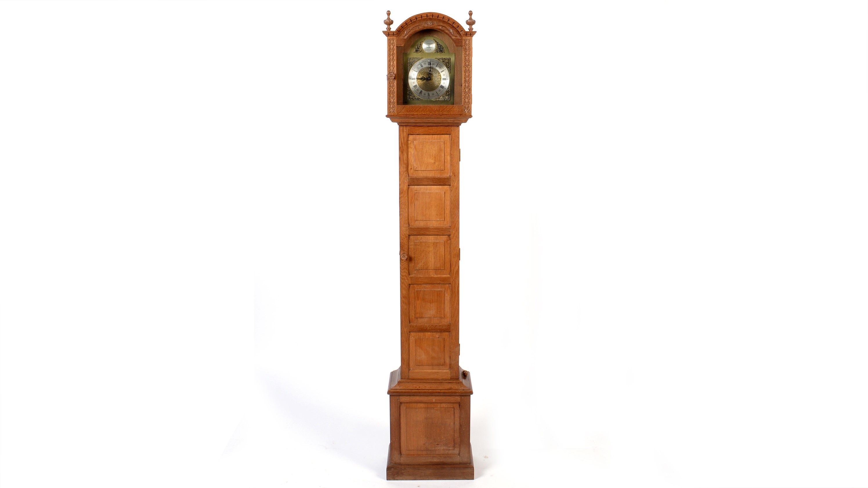 Colin 'Beaverman' Almack: an oak longcase clock, - auctions & price archive